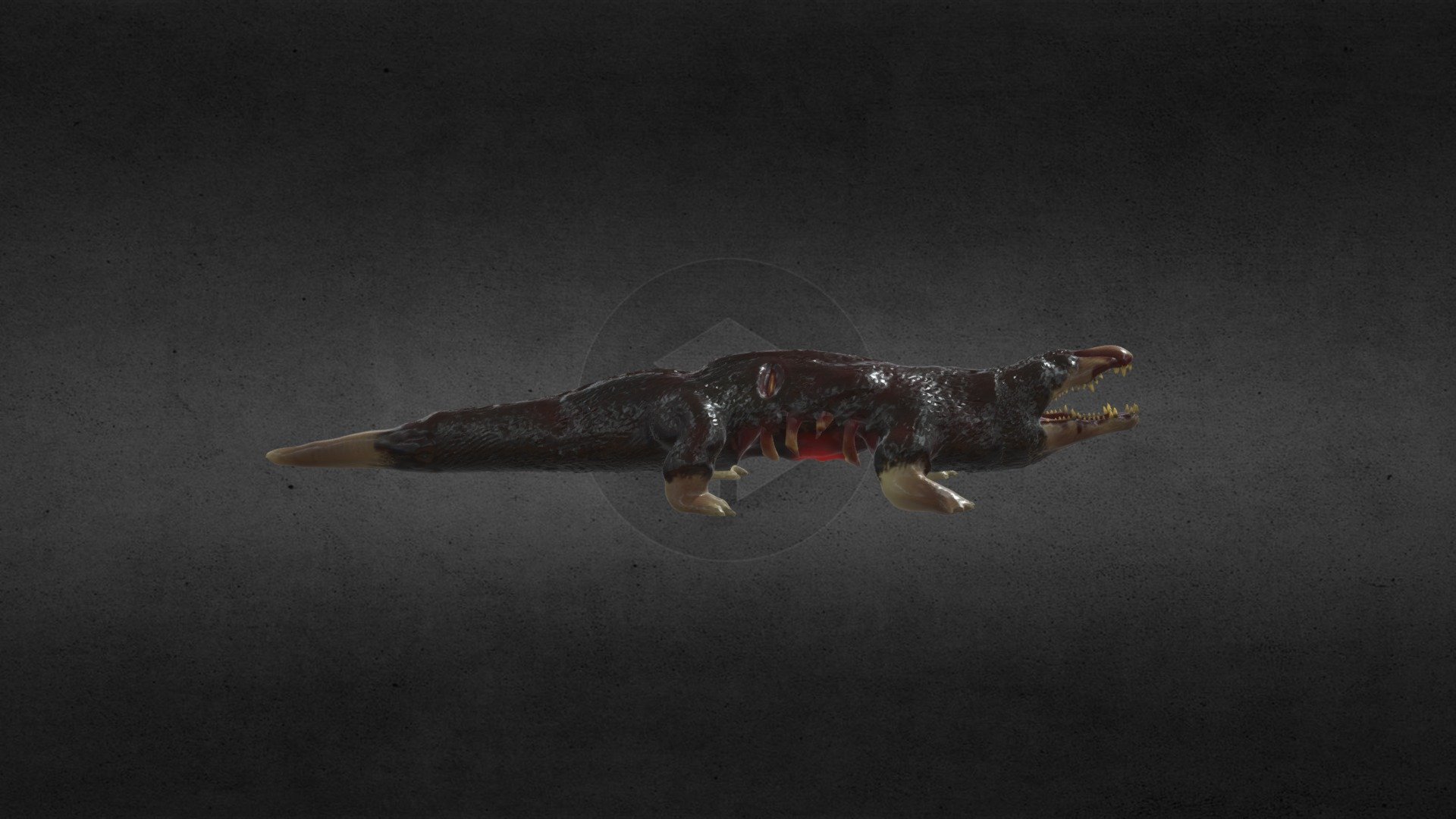 SCP - 682 - 3D model by Godzilla🔛🔝 (@jackm2022) [cd0966f] - Sketchfab