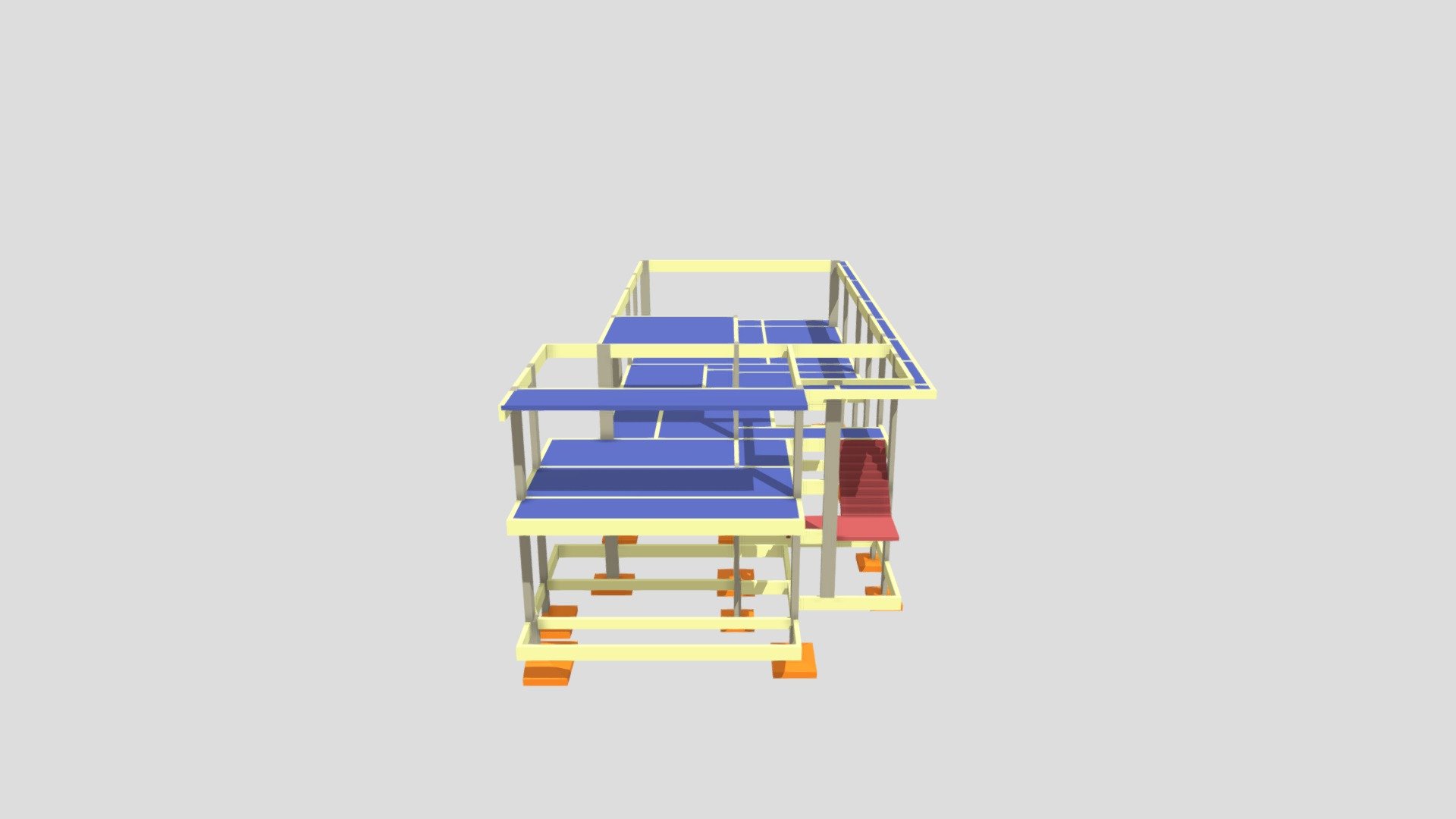 ESTRUTURA CASA LEANDRO - 3D model by WTEngenharia [cd0cf0e] - Sketchfab