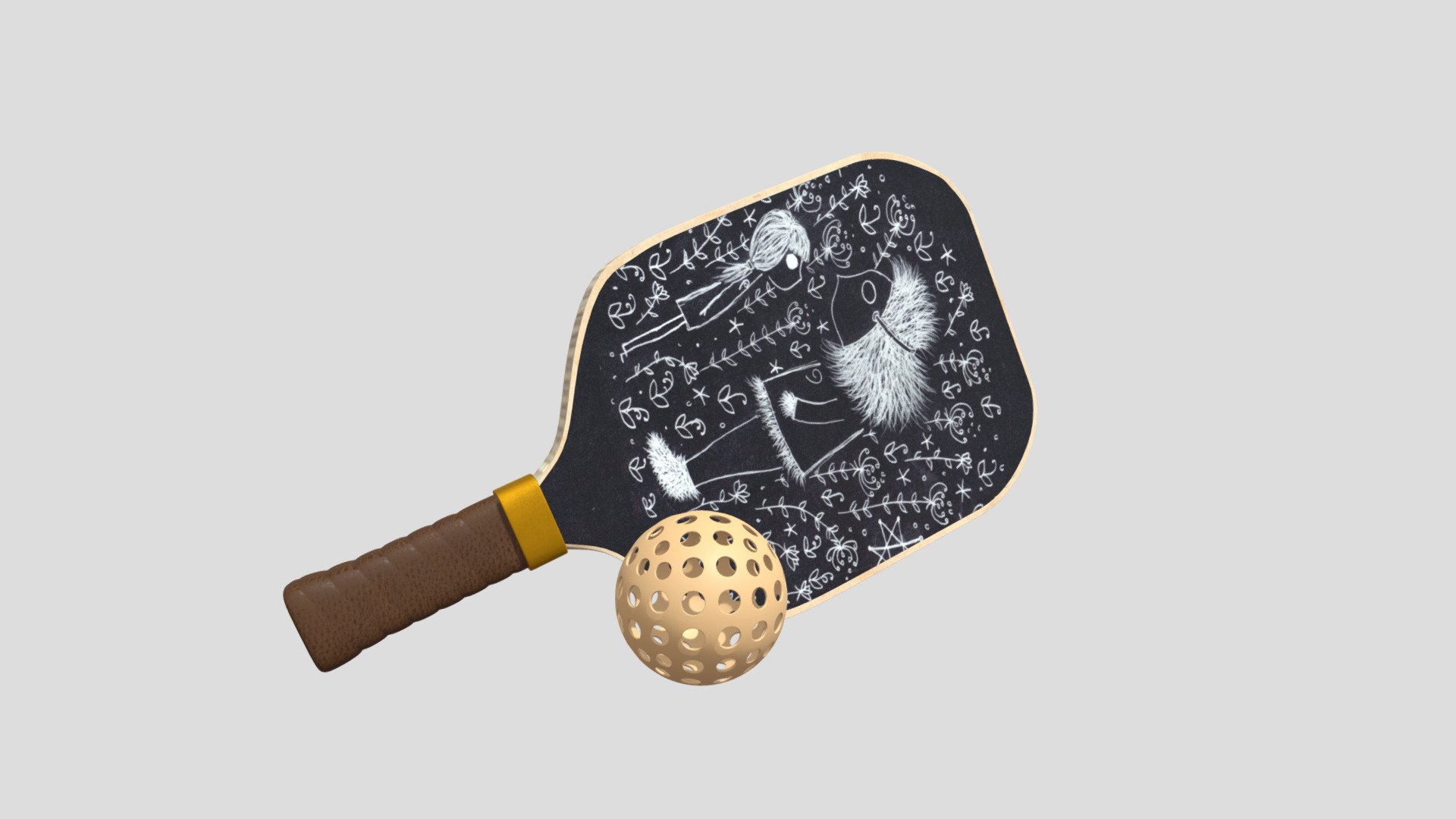 Racket - 3D model by Tauno Erik (@TaunoErik) [cd0f957] - Sketchfab