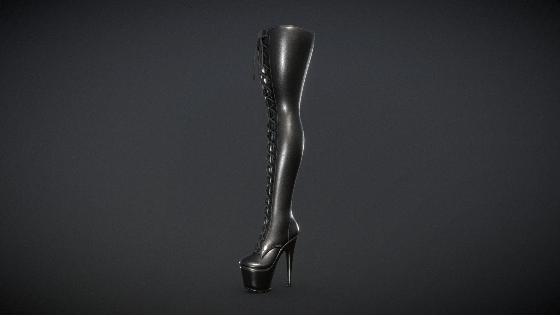 Crotch High Stiletto Heels Boots - Buy Royalty Free 3D model by Feds452 ...