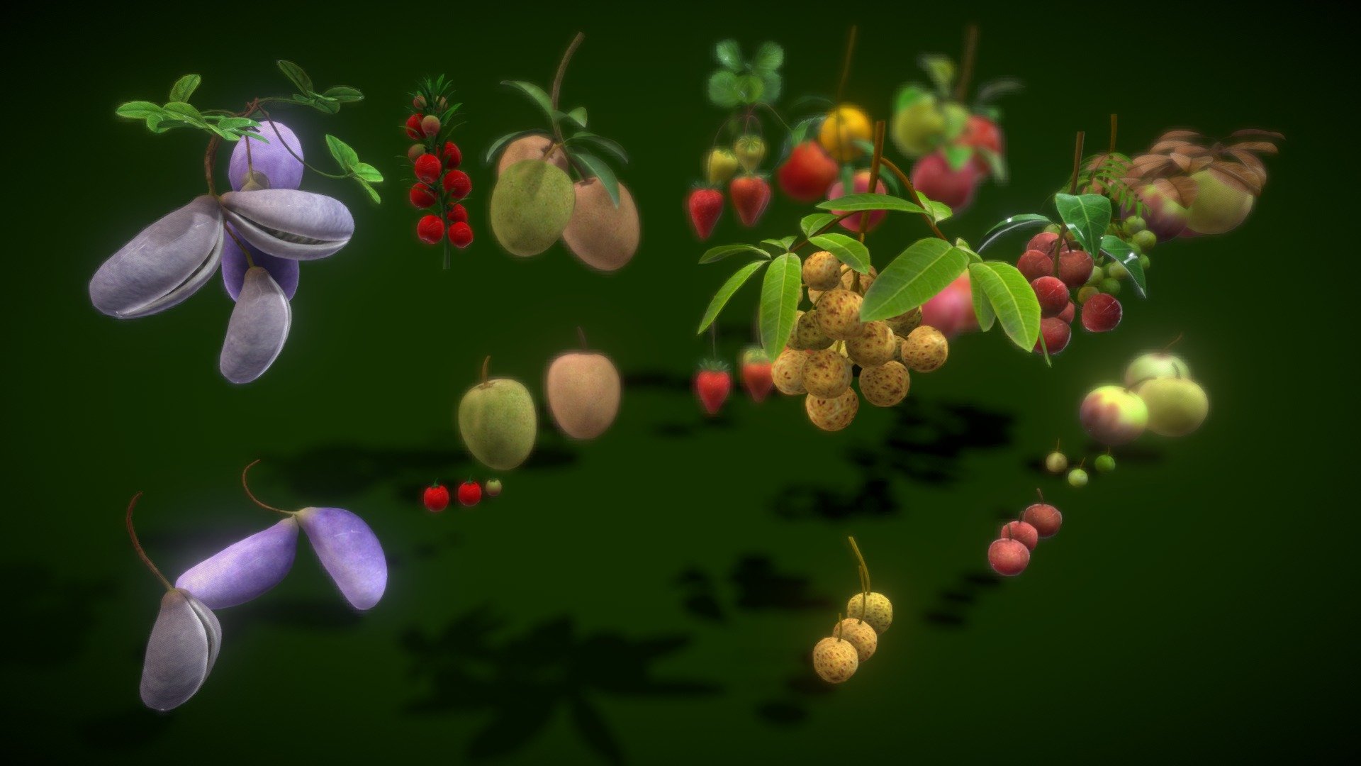 Collection Fruit Path 3 - Buy Royalty Free 3D model by vustudios ...