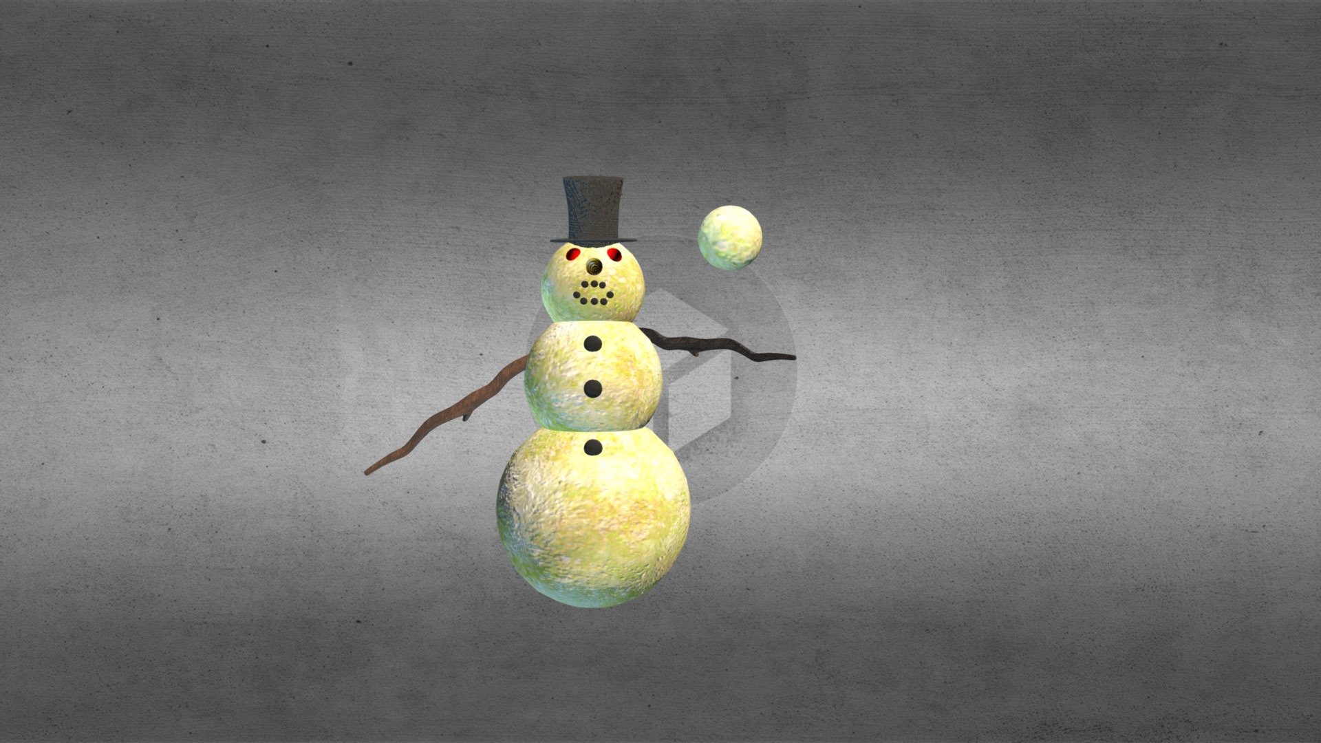 Snowman - Download Free 3D model by zachwise [cd12798] - Sketchfab