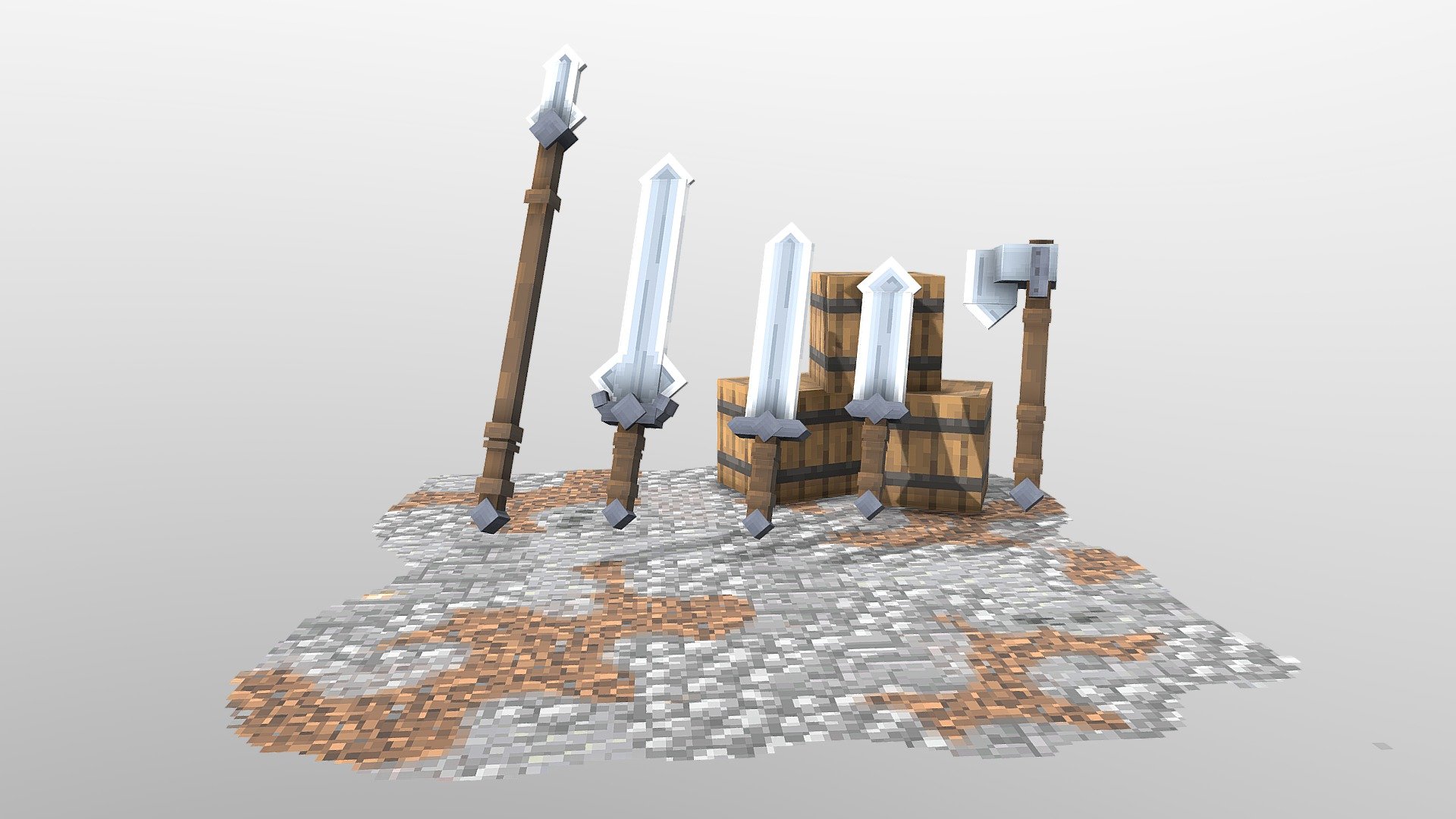 [ MC ] Item : Medieval Weapon - Buy Royalty Free 3D model by iJUNE ...