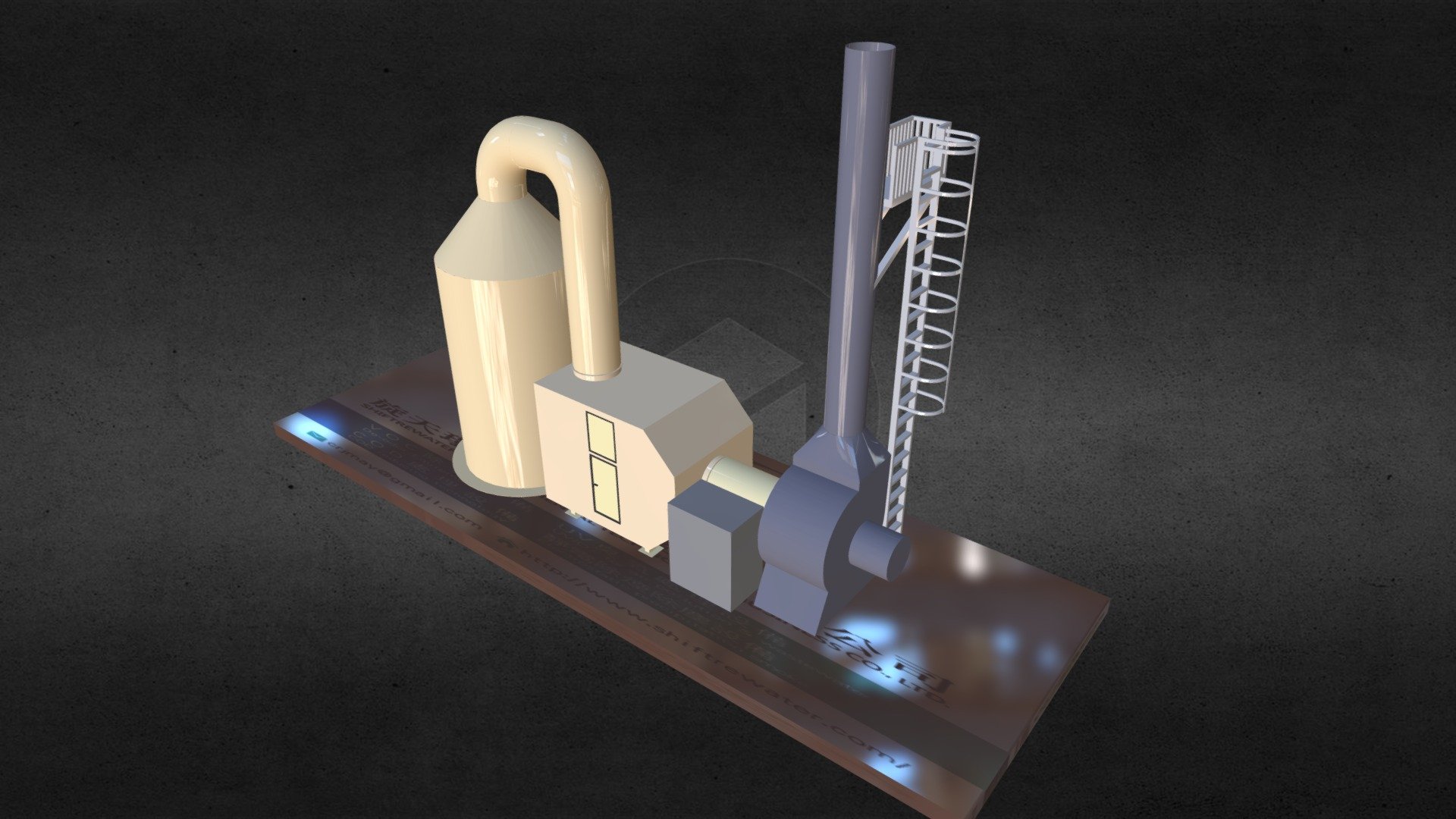Deodorize Equipment - 3D model by crjmay [cd15ef4] - Sketchfab