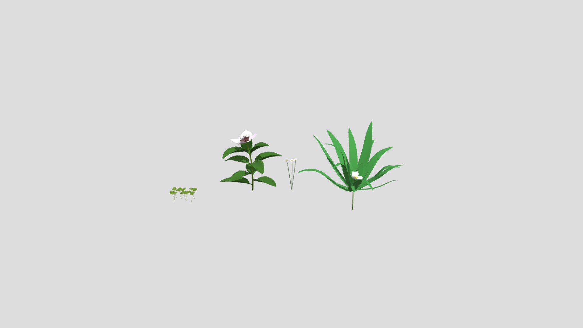 Low-Poly Plants/Flowers - Download Free 3D model by MG_HM_SJ5 [cd19293 ...