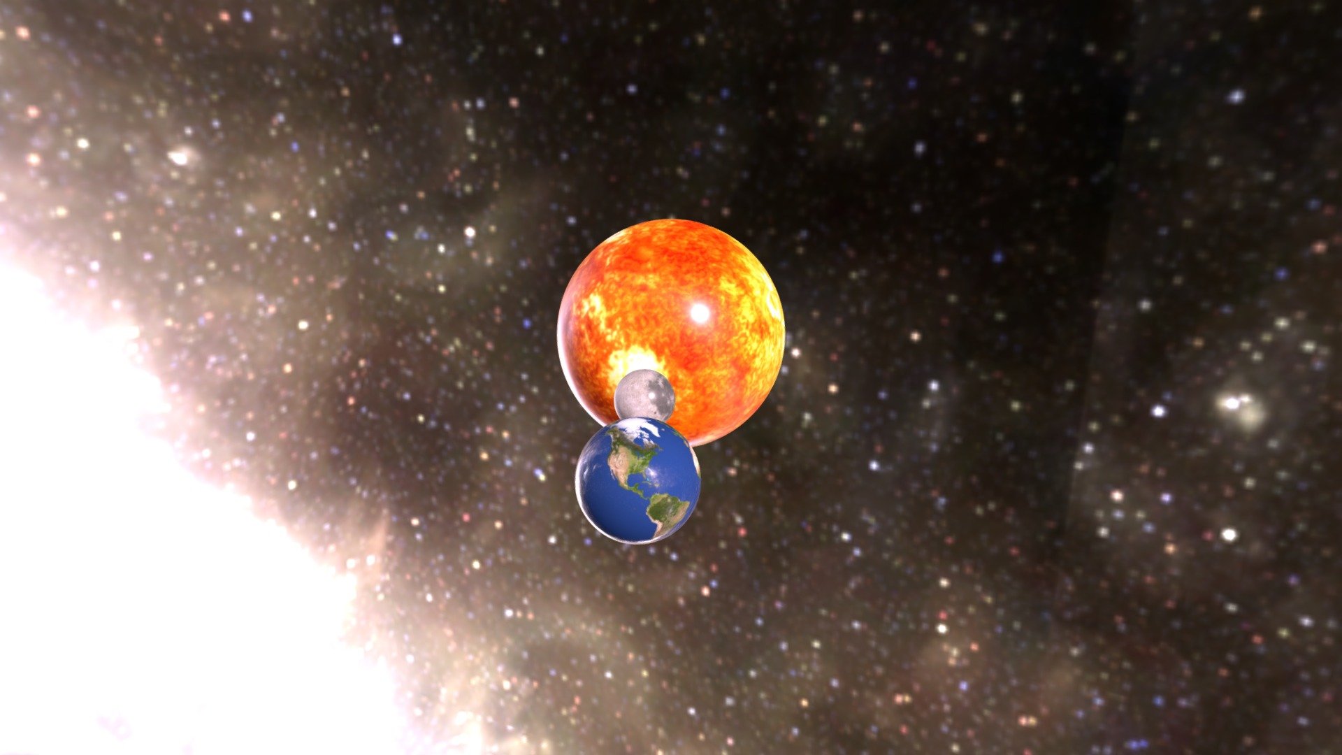 Earth Moon Sun - 3D model by nickhil.sairam [cd1a7e1] - Sketchfab