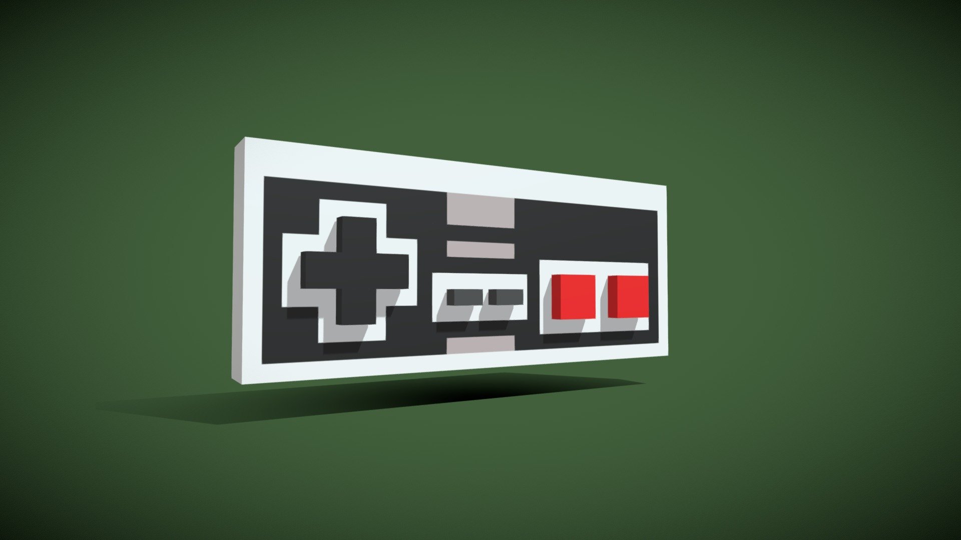 Voxel NES Controller - 3D model by Mottzy [cd1ae3f] - Sketchfab