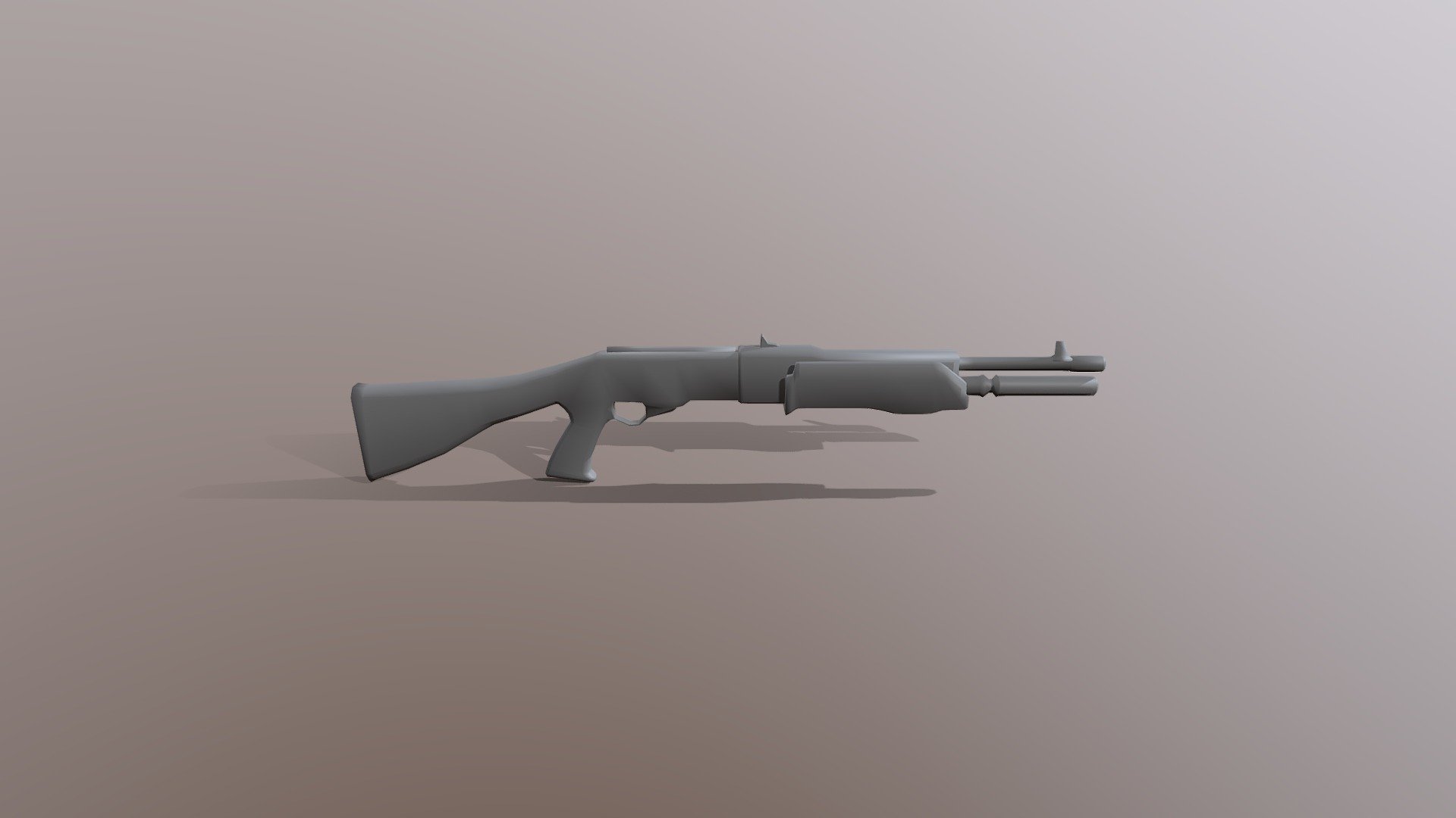 Shotgun Lowpoly - 3D model by tekar13 [cd1b562] - Sketchfab