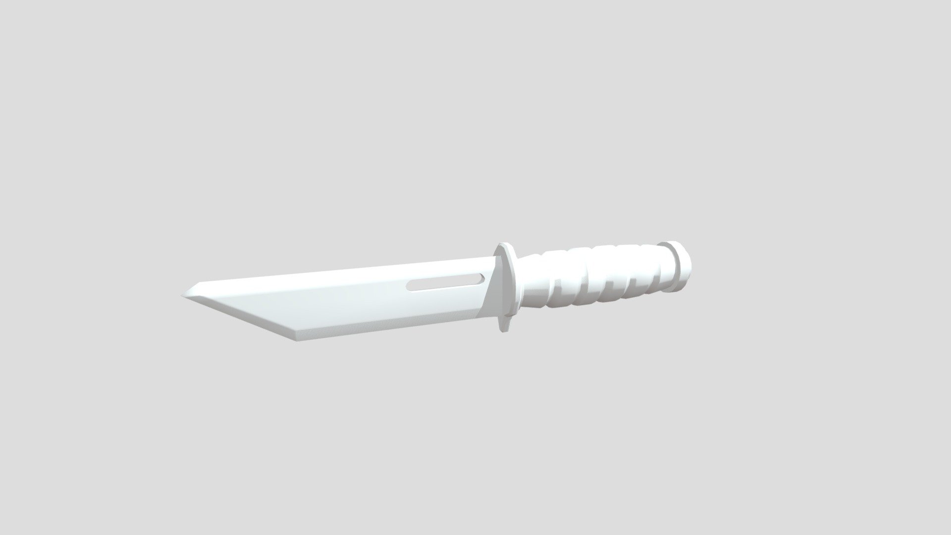 LowPoly CT Knife - Untextured - 3D model by harrisonparfit [cd1d991 ...