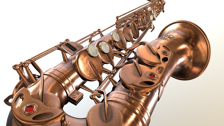 Saxophone 3D models - Sketchfab