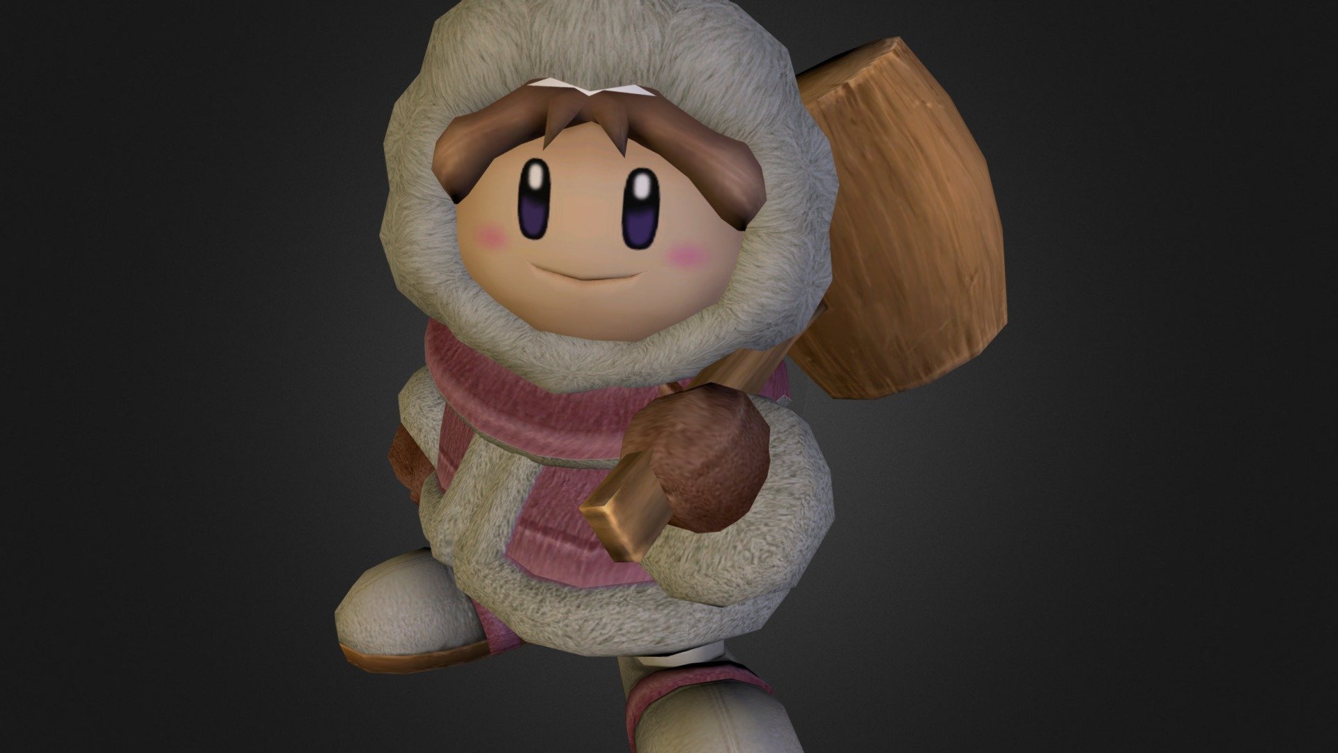 Eskimo Female Miner Low Poly CG Character - 3D model by 3DCloud.company ...