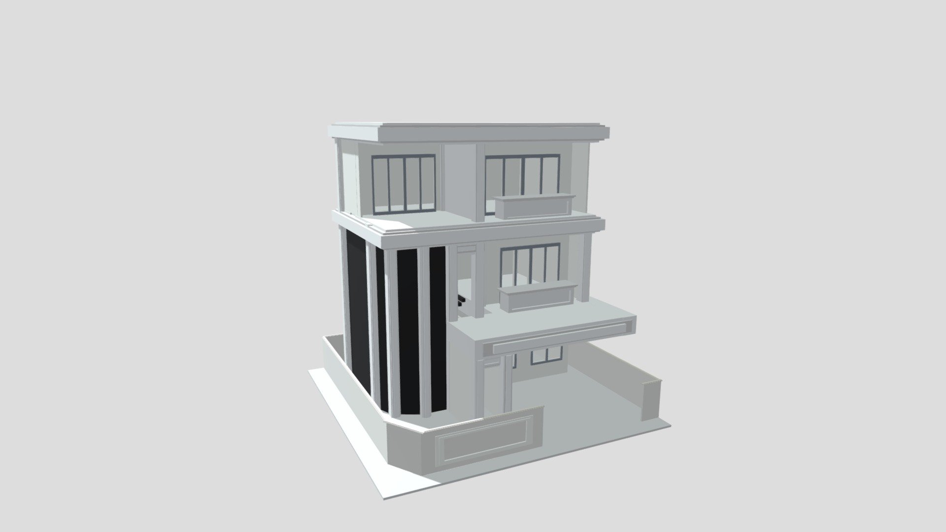 ตึก3คูหา to twin - Download Free 3D model by llprpll [cd21e0e] - Sketchfab