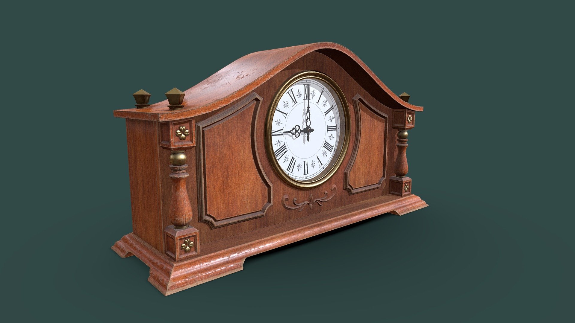 Antique clock - Download Free 3D model by Sergei_N82 [cd23a93] - Sketchfab