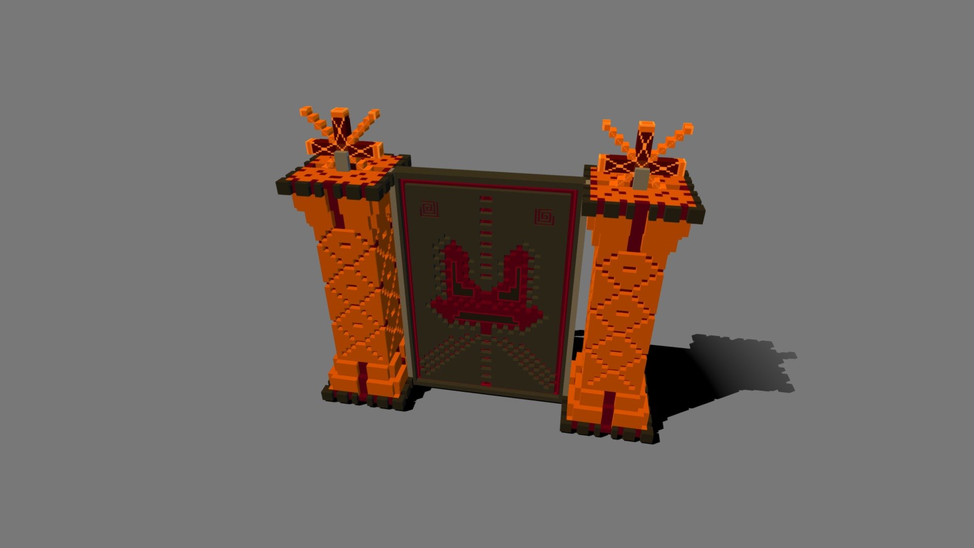 The Ancient Gate - 3D model by VoxAM Creations (@voxam) [cd26799 ...