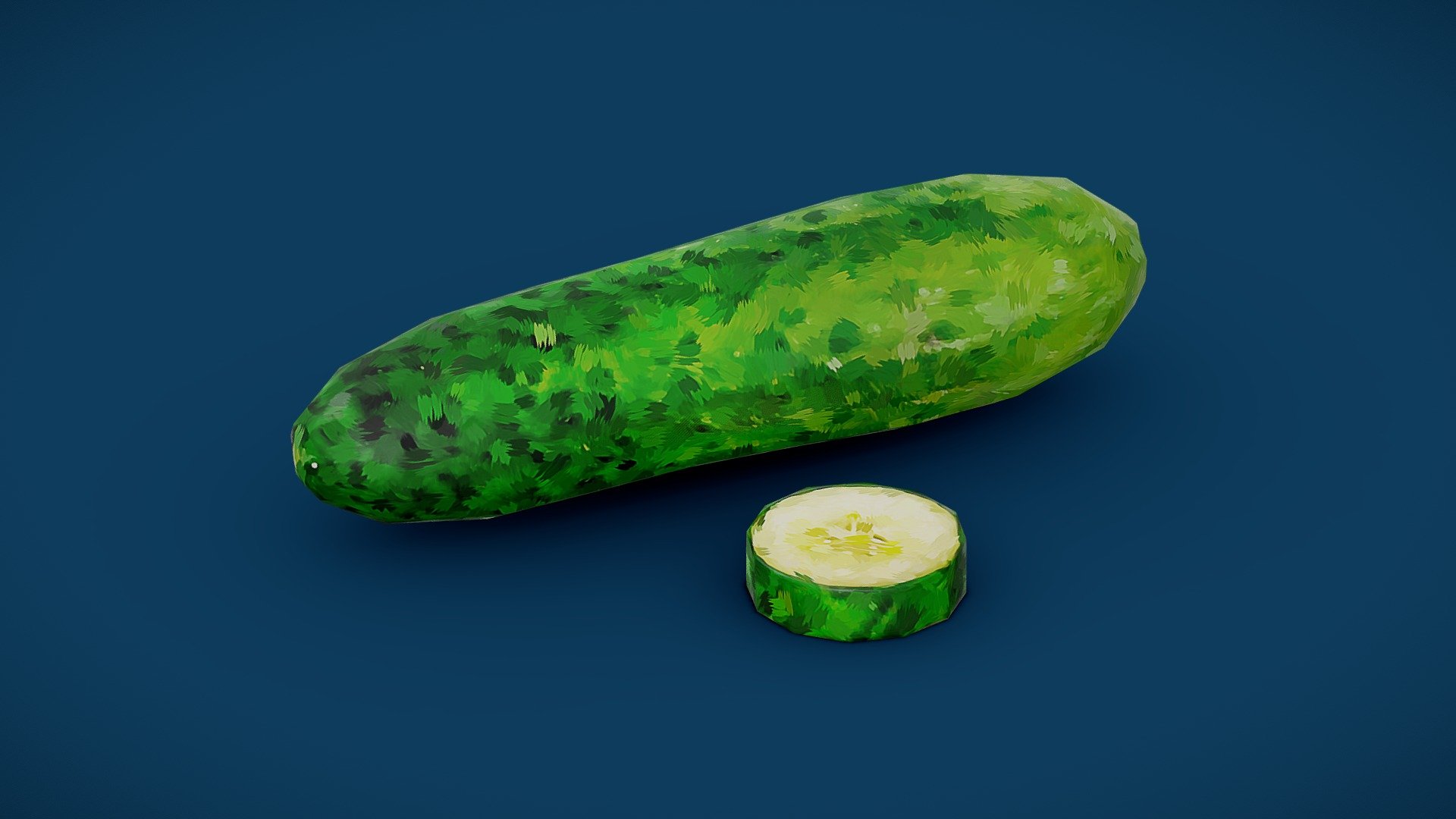 Stylized cucumbers 01 - Download Free 3D model by Eleanie [cd283b8 ...