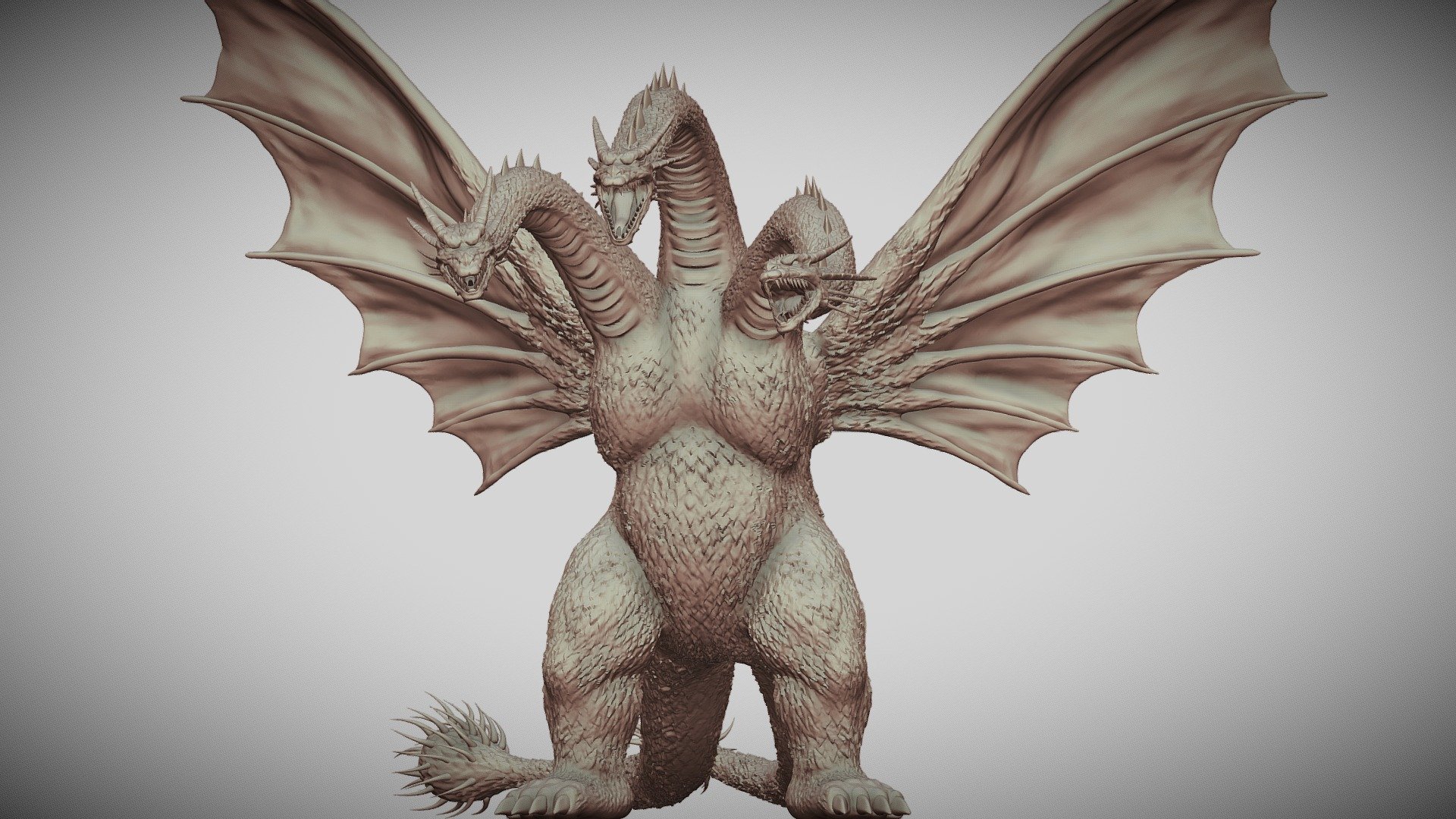 Heisei King Ghidorah 1991 - Download Free 3D model by AllThingsSaurus ...