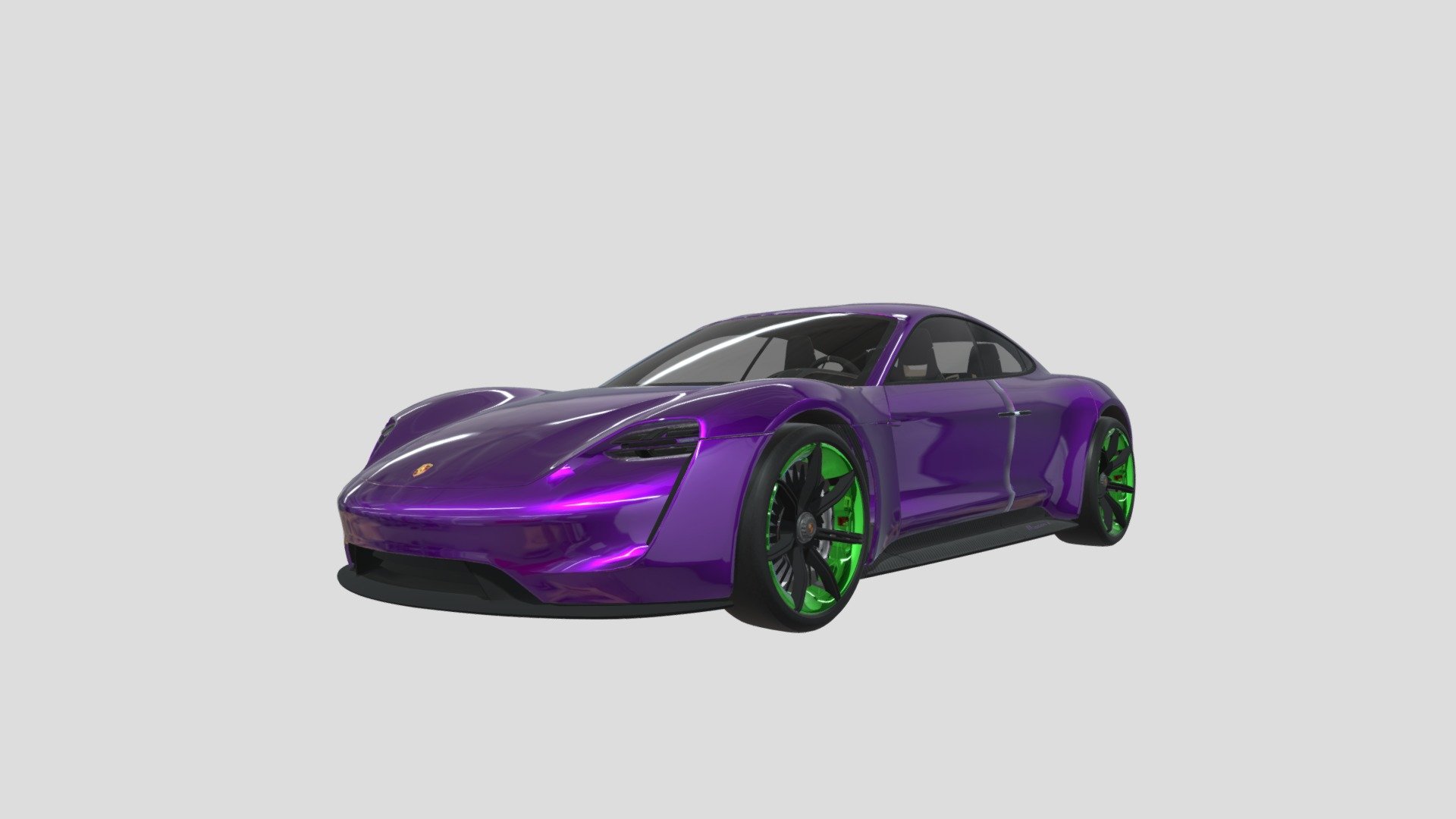 My Dream Car: Porsche Mission E - Download Free 3D model by ...