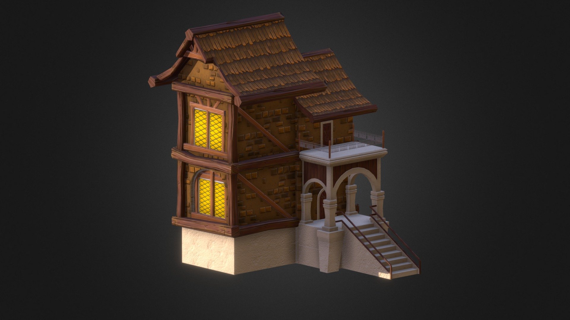 Fantasy House - 3D model by gagnon.sam07 [cd2b795] - Sketchfab