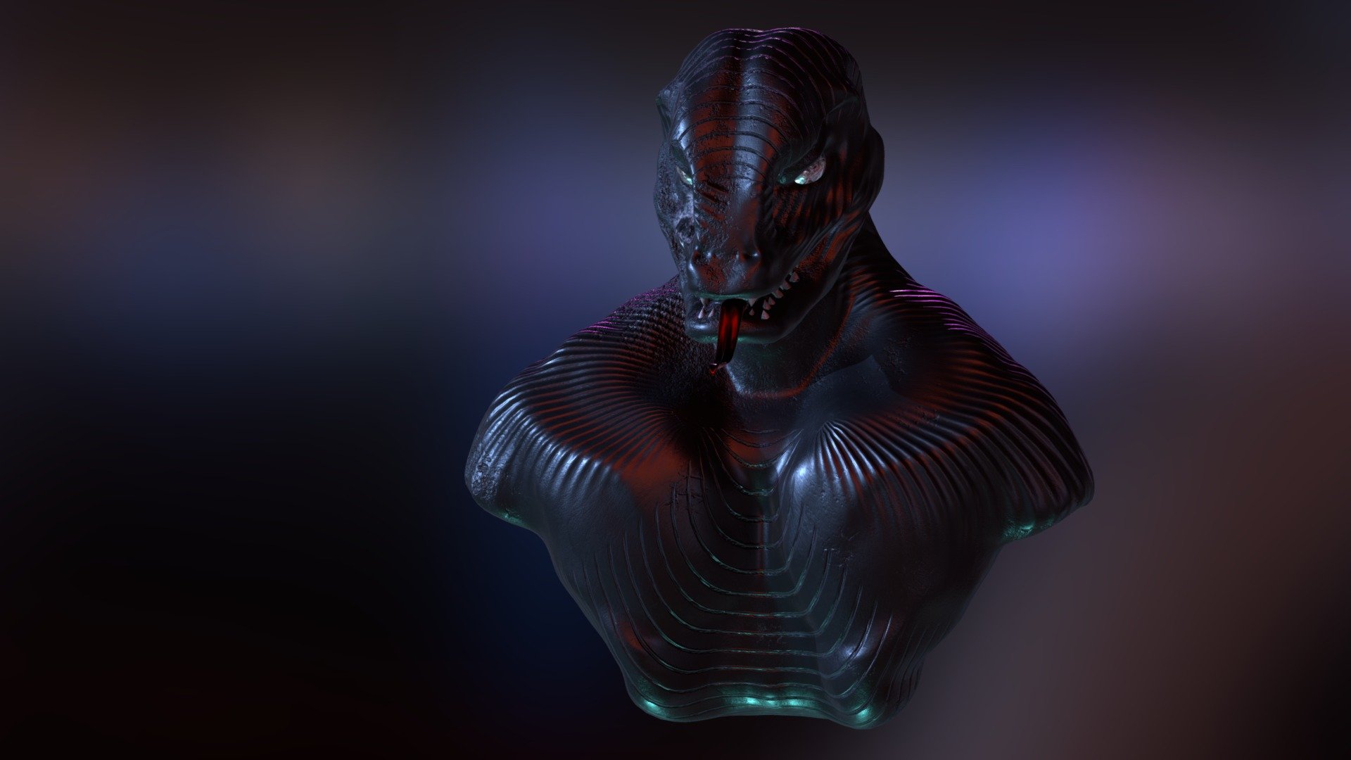 Lizard Warrior - 3D model by zivanoxo [cd2c737] - Sketchfab