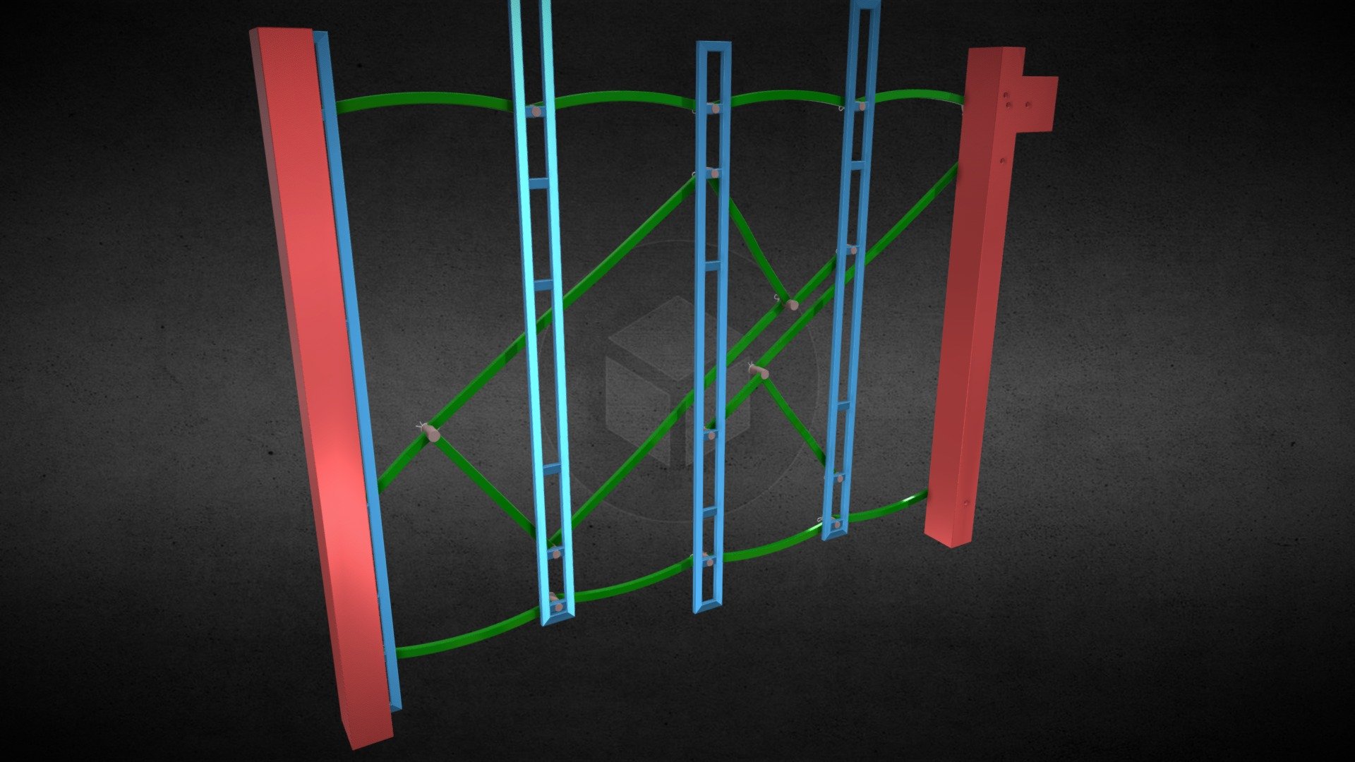 Linkages Gate Mechanism - Download Free 3D model by trinityscsp ...