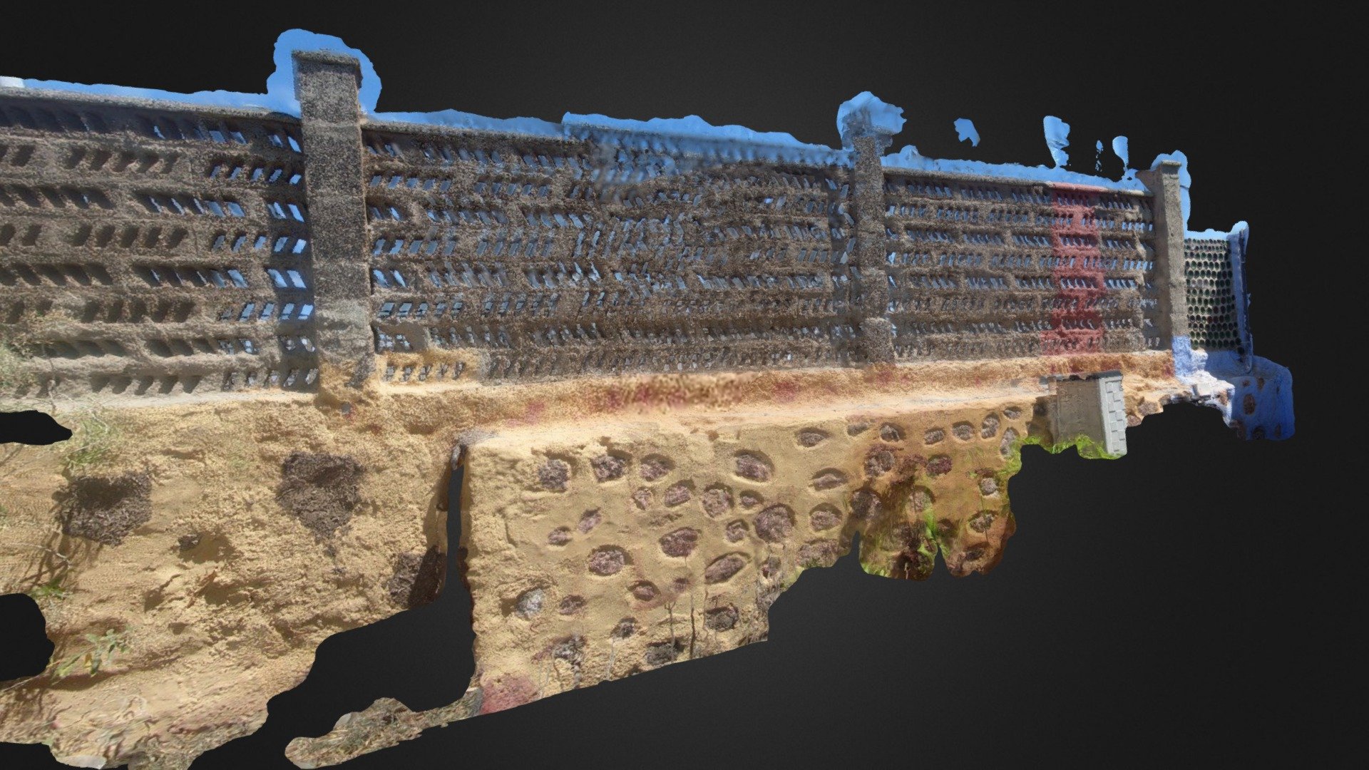 exterior terrain wall - 3D model by Luis (@habitainer) [cd2ec1c ...