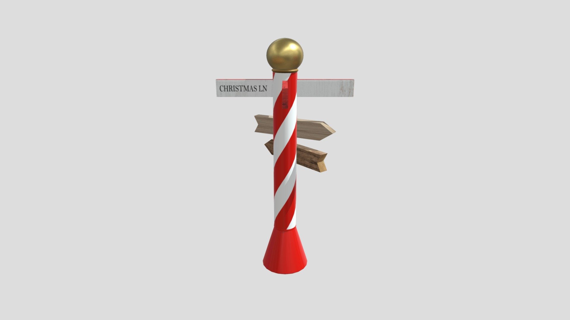 North Pole Sign - 3D model by sydneyeliz00 [cd2f2be] - Sketchfab