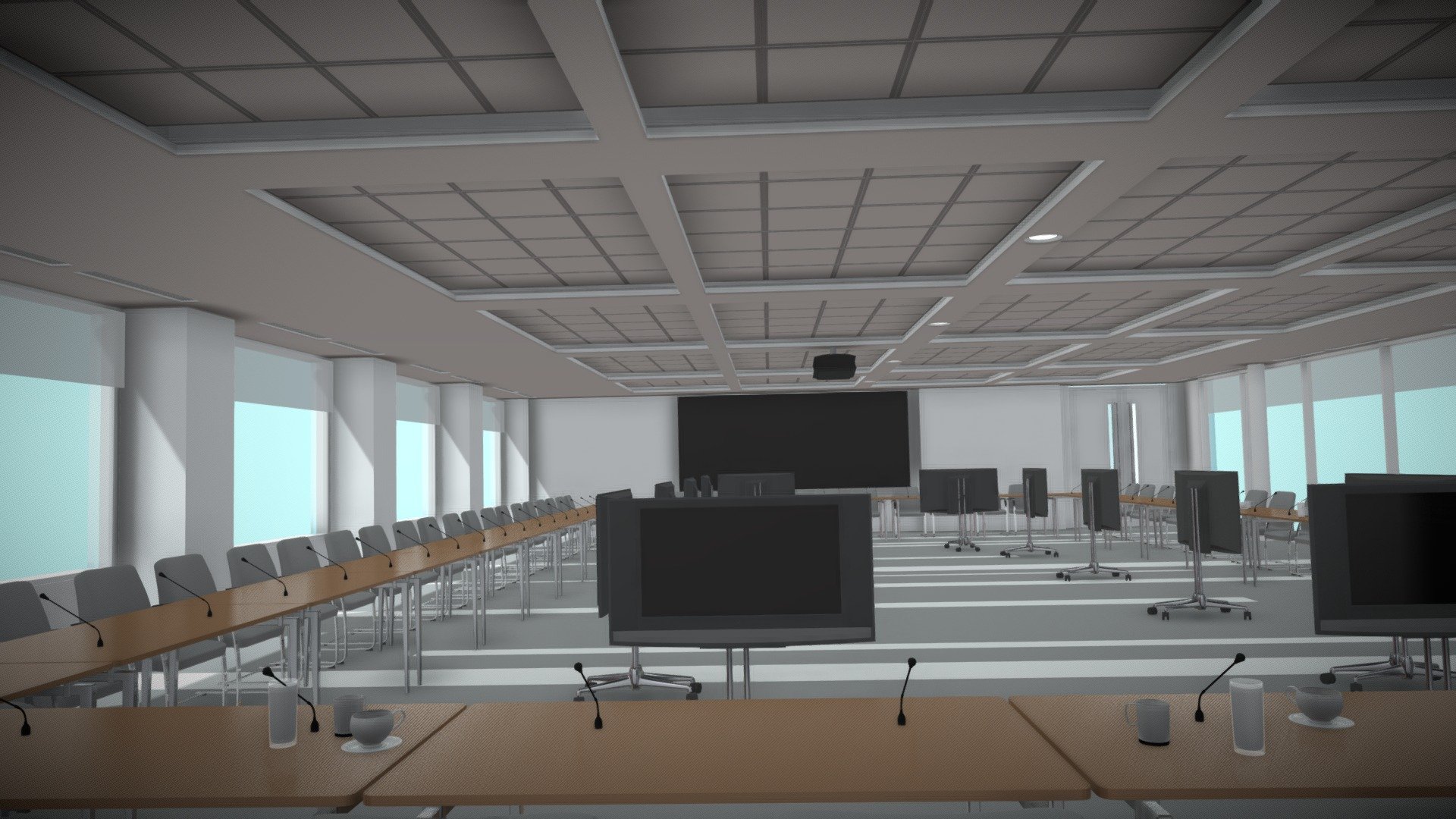 Large_Conference_Room - Buy Royalty Free 3D model by Giimann [cd3569d ...