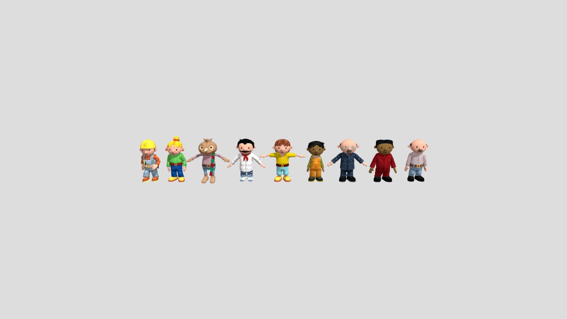 Bob The Builder Wii Characters - Download Free 3D model by xdanni1984x [cd3d020] - Sketchfab