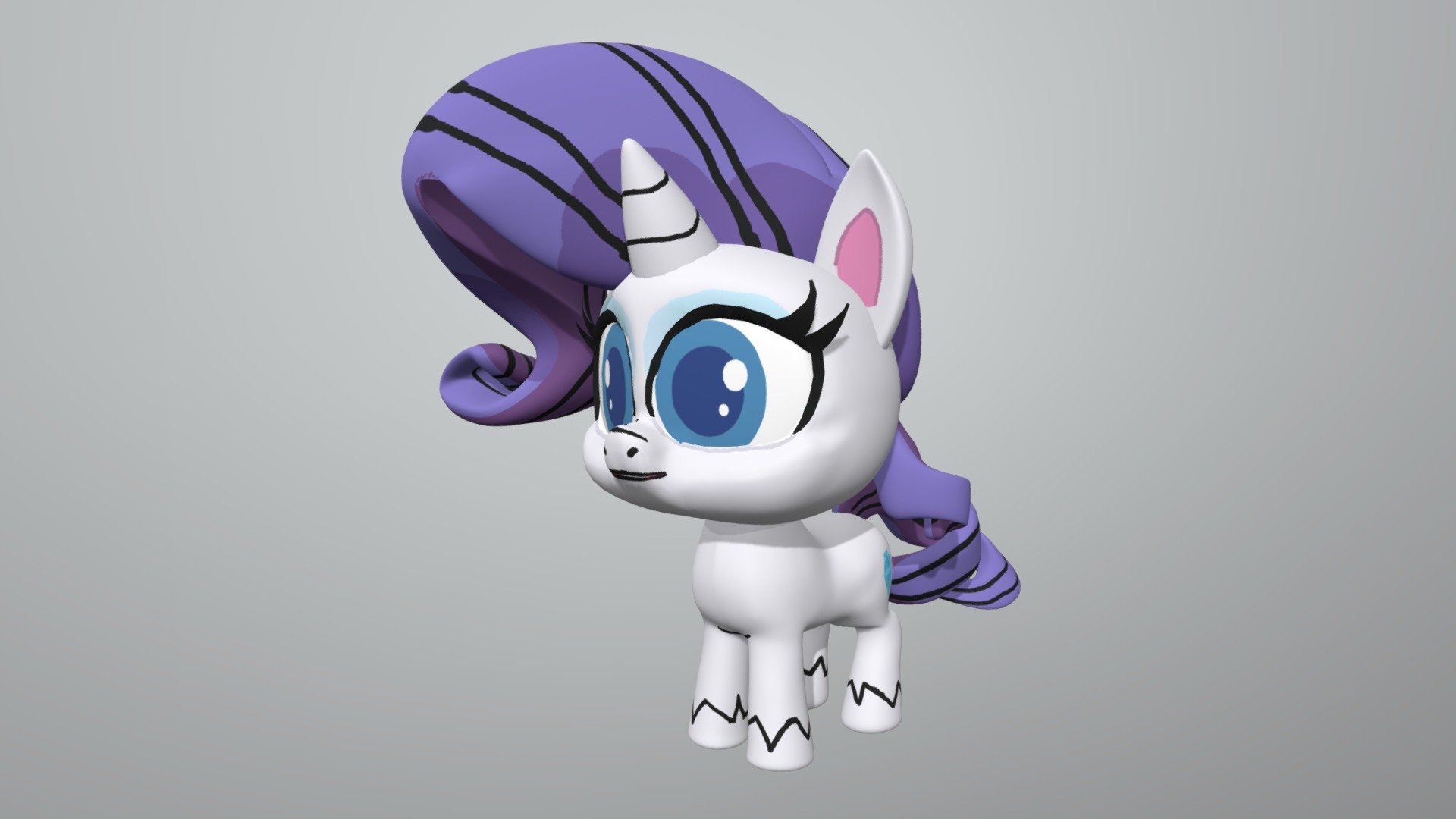 My Little Pony: Pony Life Rarity - Download Free 3D model by rupahrusyaidi [cd3d8bf] - Sketchfab