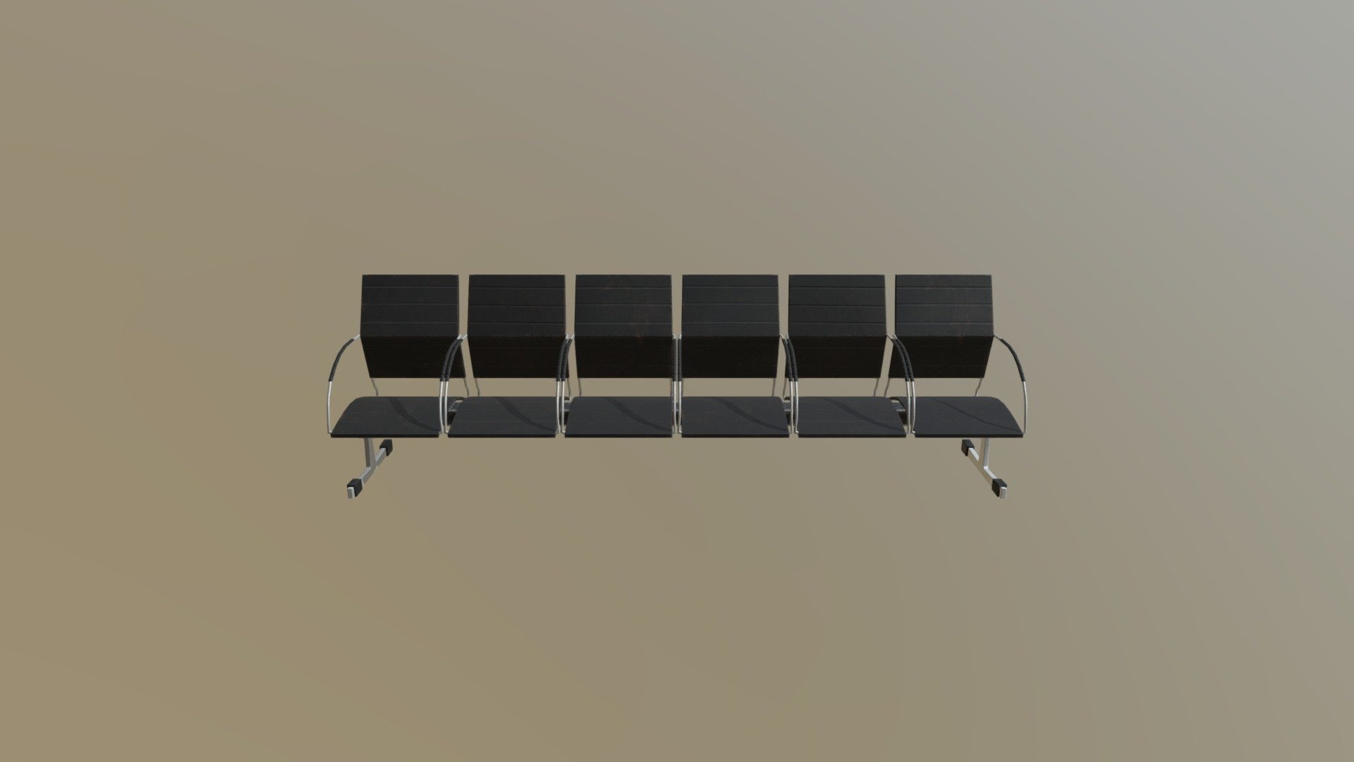 Airport Seating - 3D model by BouweKalma [cd3f8c4] - Sketchfab