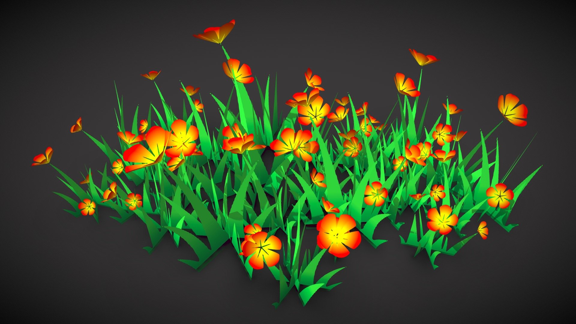 Grass with flower 3d modal 1 - Buy Royalty Free 3D model by POLYSCAN ...