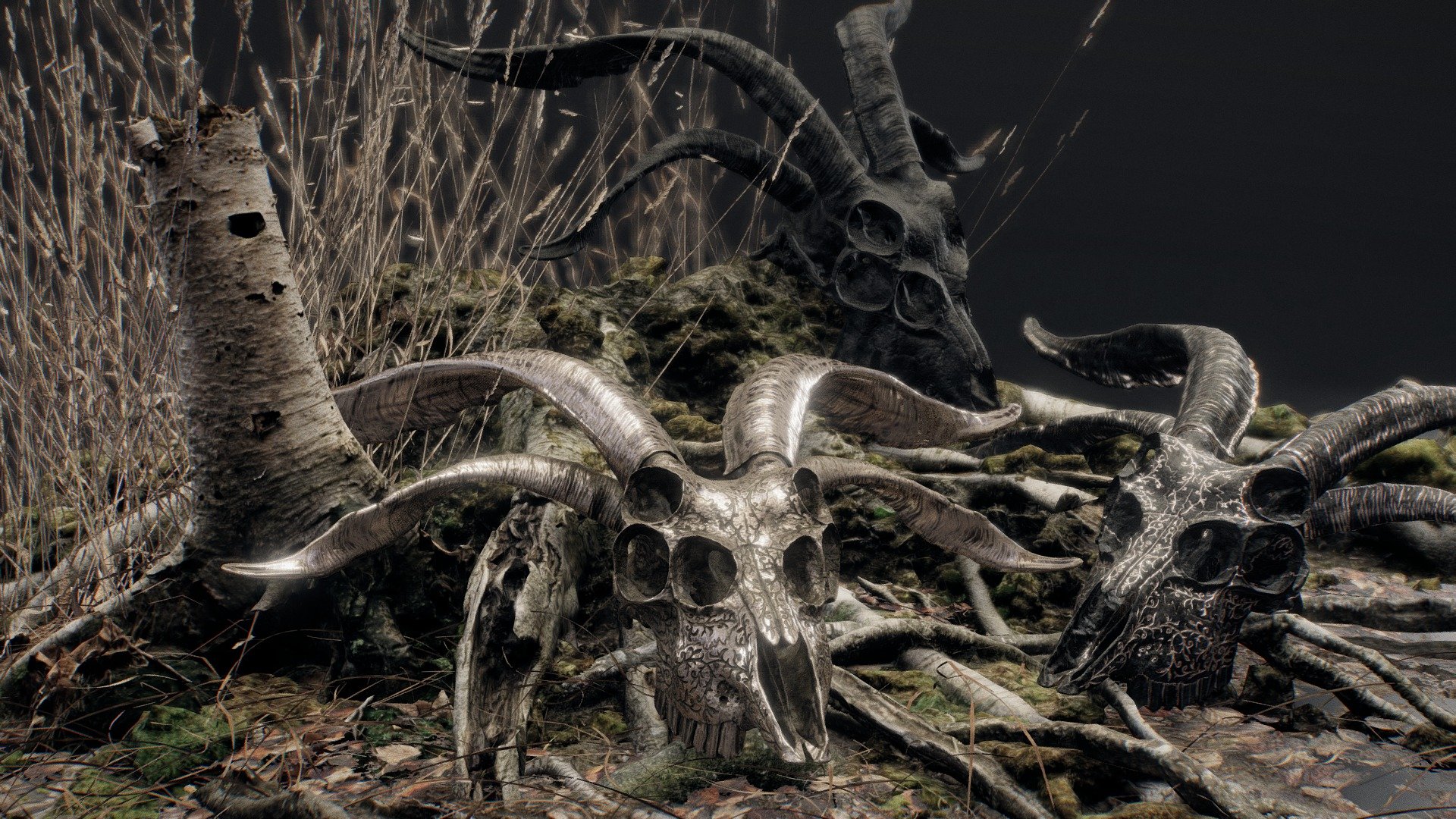 demon skull scene - Buy Royalty Free 3D model by arloc [cd409e1 ...