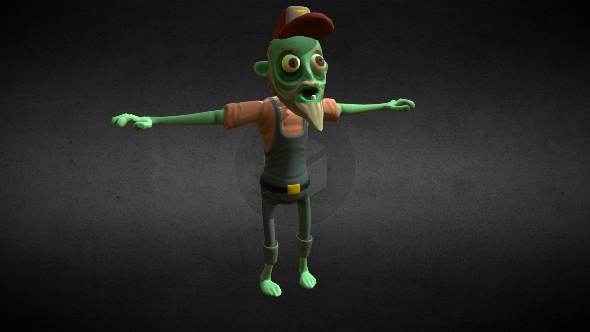 Skinny Farmer Zombie - 3D model by foxifox230 [cd4199a] - Sketchfab