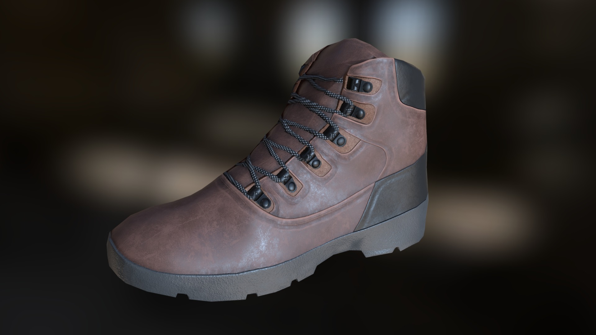 Low Poly Boot - 3D model by Everardo Hernandez (@everardohdz) [cd440d4 ...