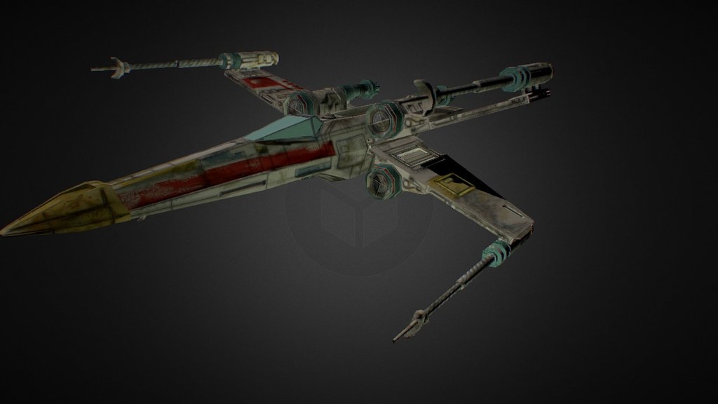 X- Wing Low Poly - 3D model by dani.de.francisco [cd4793d] - Sketchfab