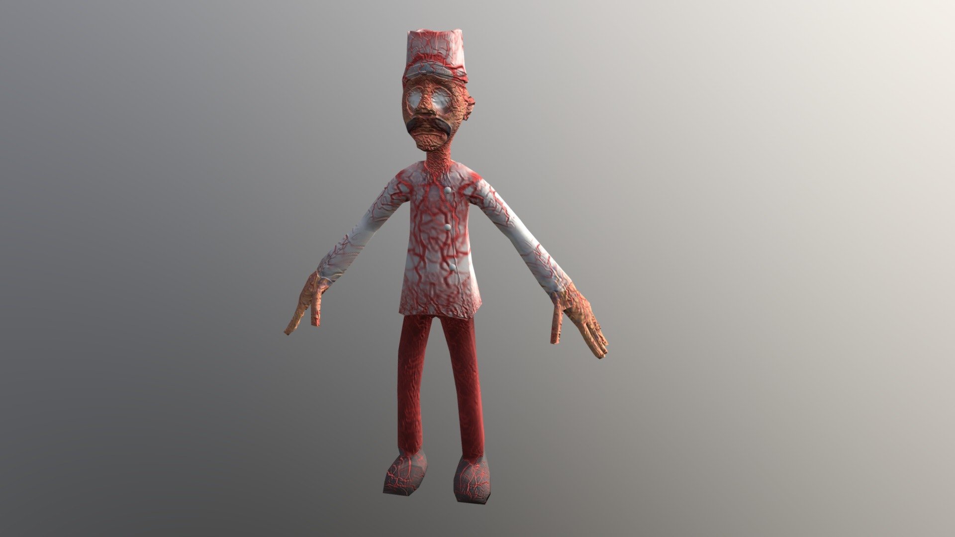 Povar Zombie - 3D model by finiks [cd4a3e6] - Sketchfab