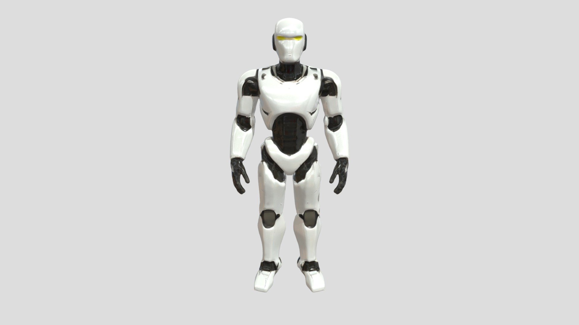 Humanoid robot with futuristic design - 3D model by sjking009 [cd4a957 ...