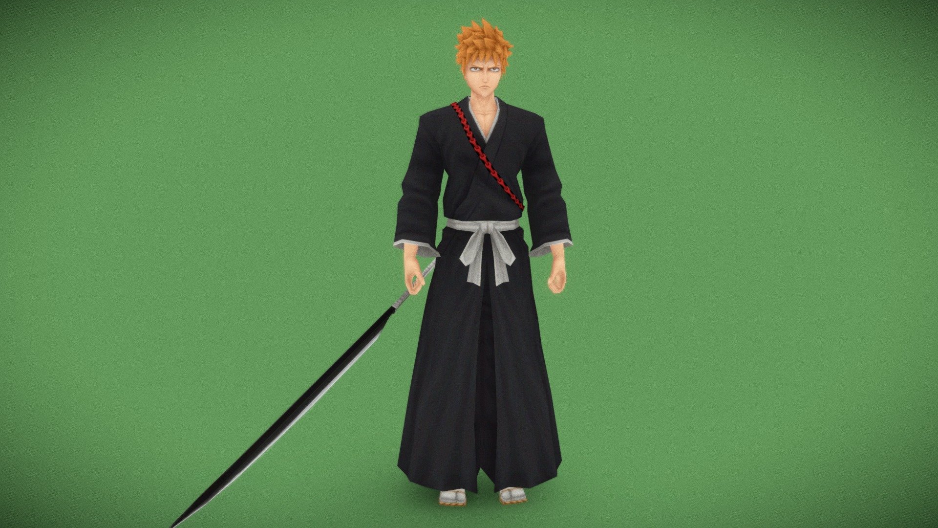 Ichigo Kurosaki - 3D model by dragonir [cd4b810] - Sketchfab