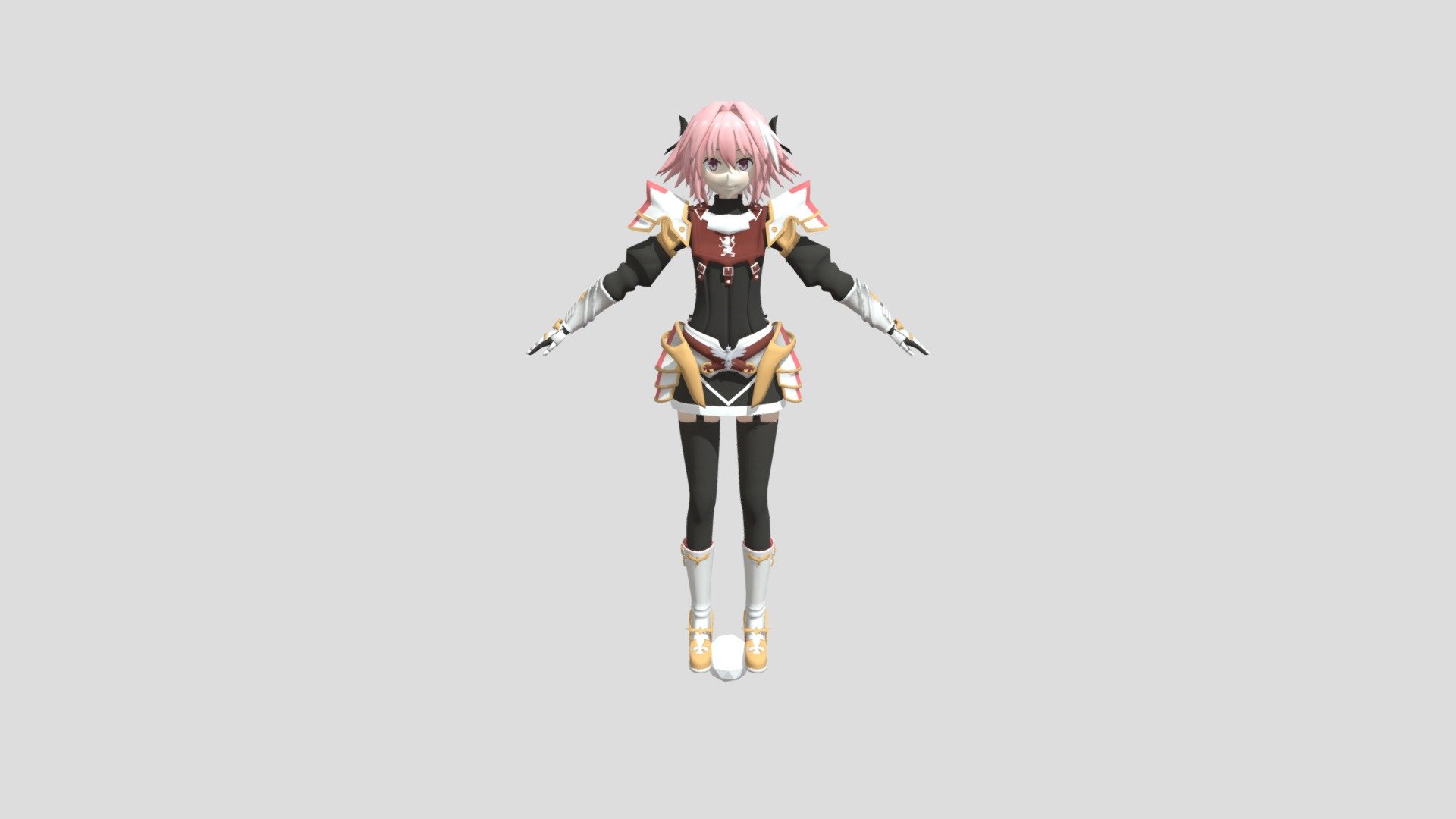 Astolfo (RIGGED + TEXTURES) - Download Free 3D model by thewazelol ...