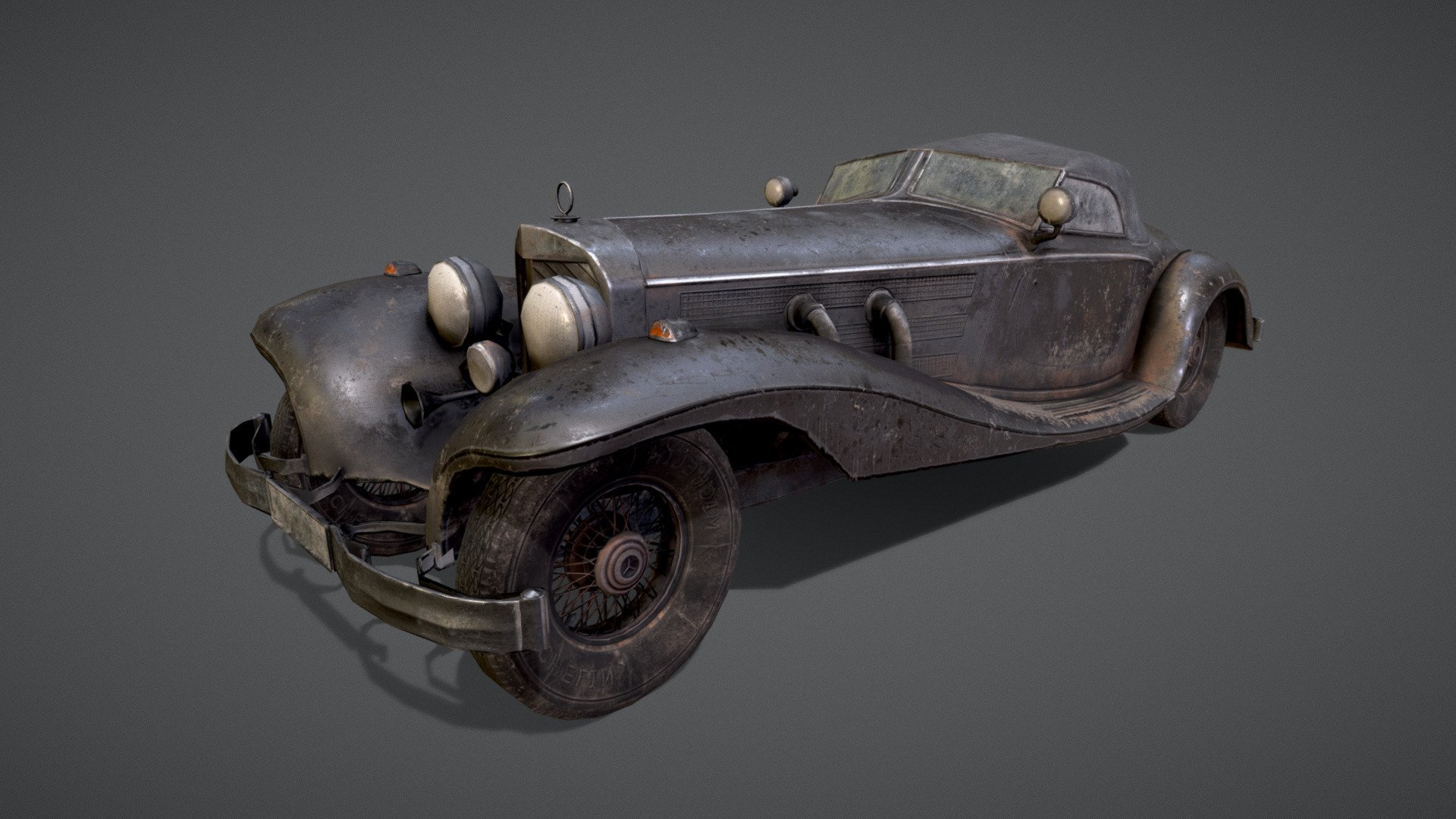 Old Wrecked car |Game-Ready| - Buy Royalty Free 3D model by Viverna ...