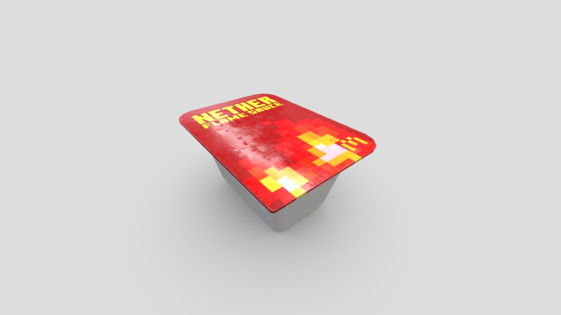 Minecraft X Mcdonalds Nether Flame Sauce - Download Free 3D model by ...