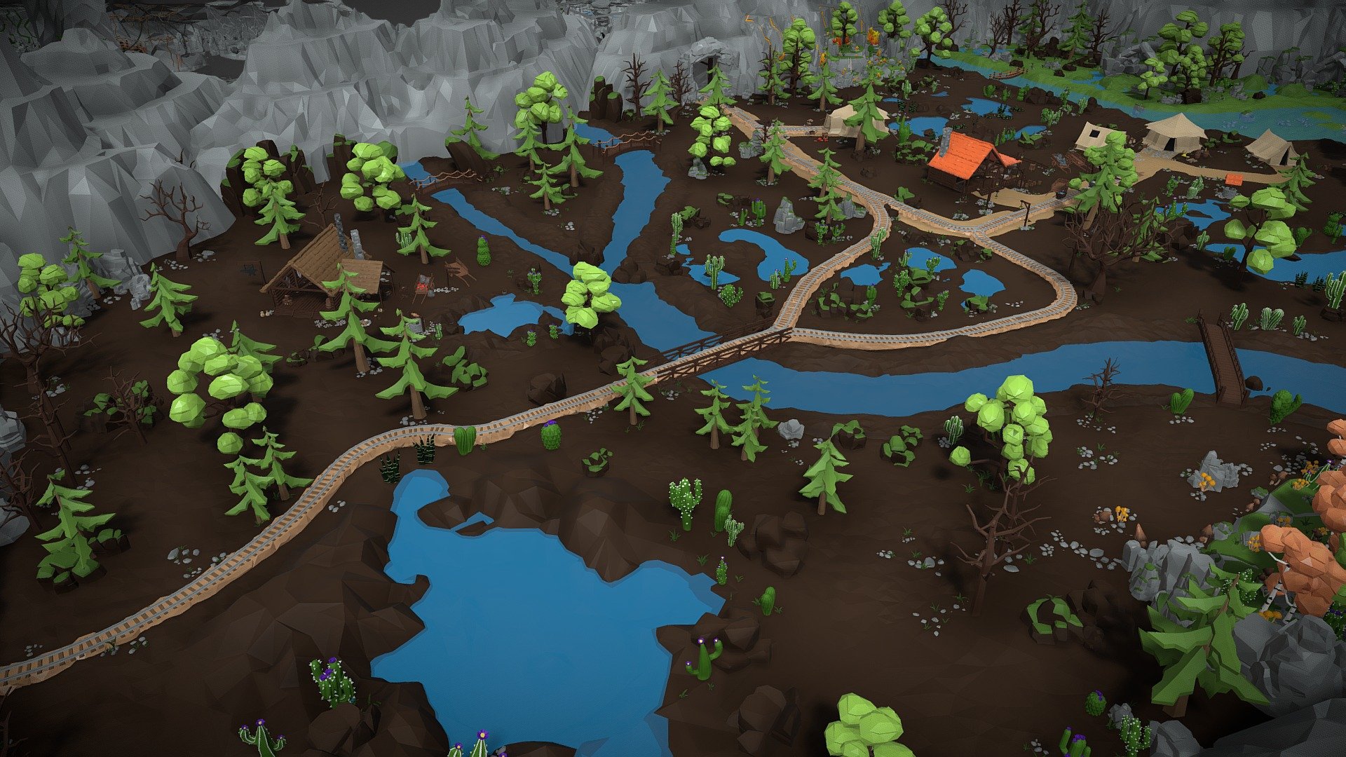 Ultimate Low Poly Mining, Cave & Blacksmith Pack - 3D model by purepoly ...
