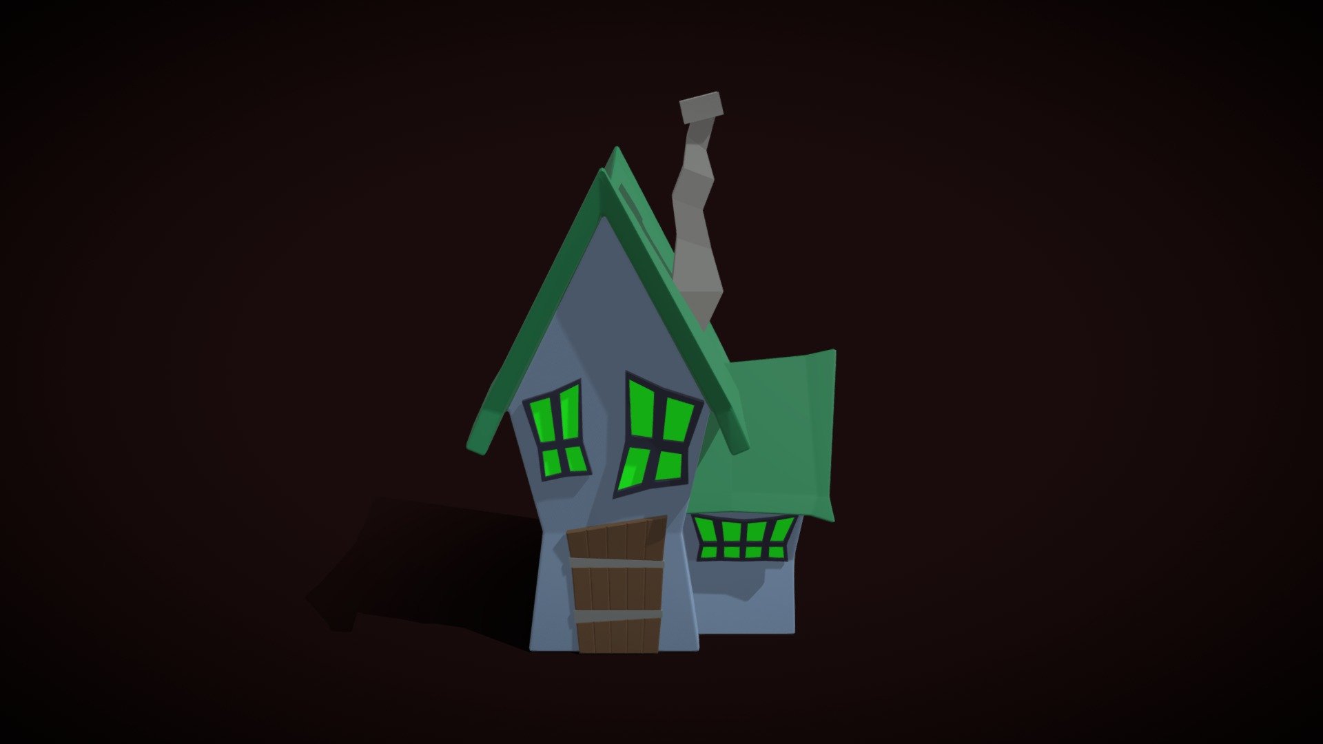 simple low poly house - halloween style - Download Free 3D model by ...