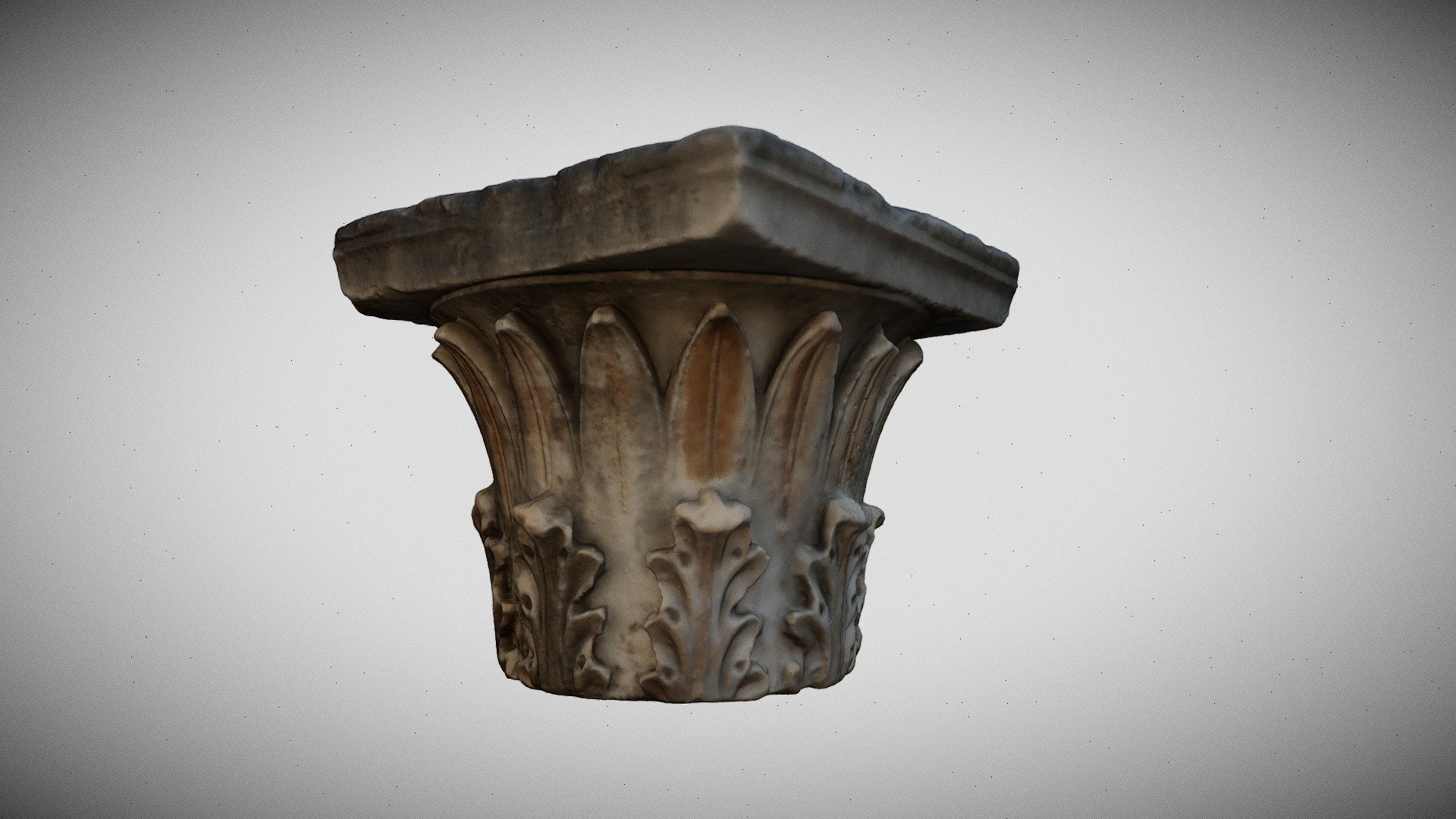 Roman Capitel from Ancient Corinth - 3D model by DALAB_PG [cd50ba4 ...