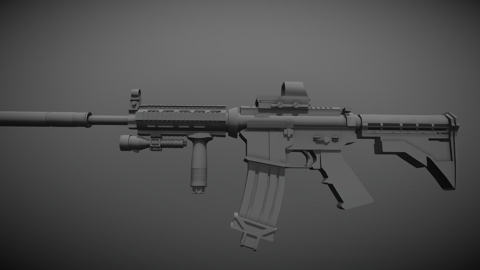M4A1 - Download Free 3D model by Tetra (@Tetraart) [cd50c39] - Sketchfab
