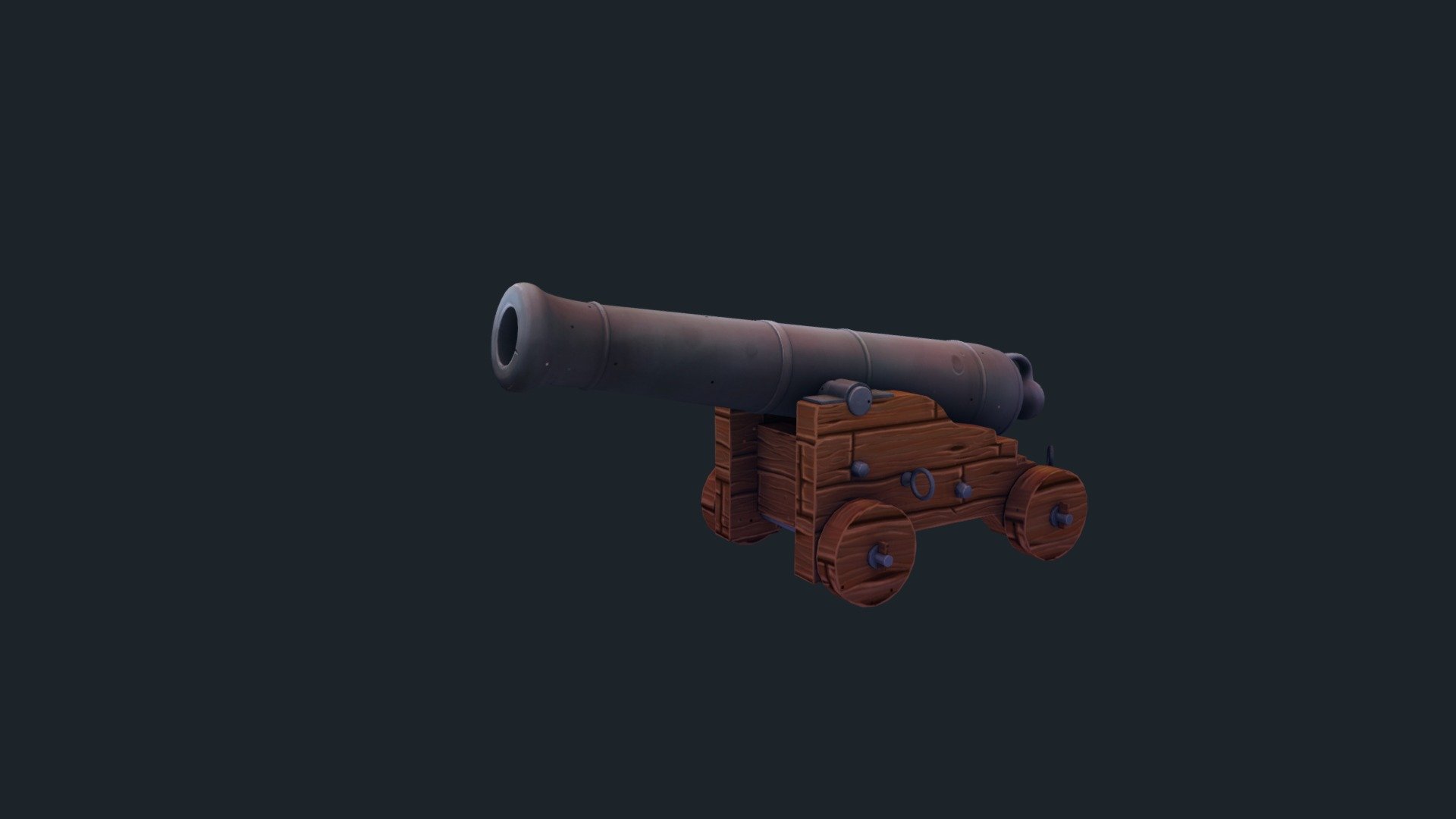 Handpainted Cannon Texture - 3D model by erikappelqvist [cd51457 ...