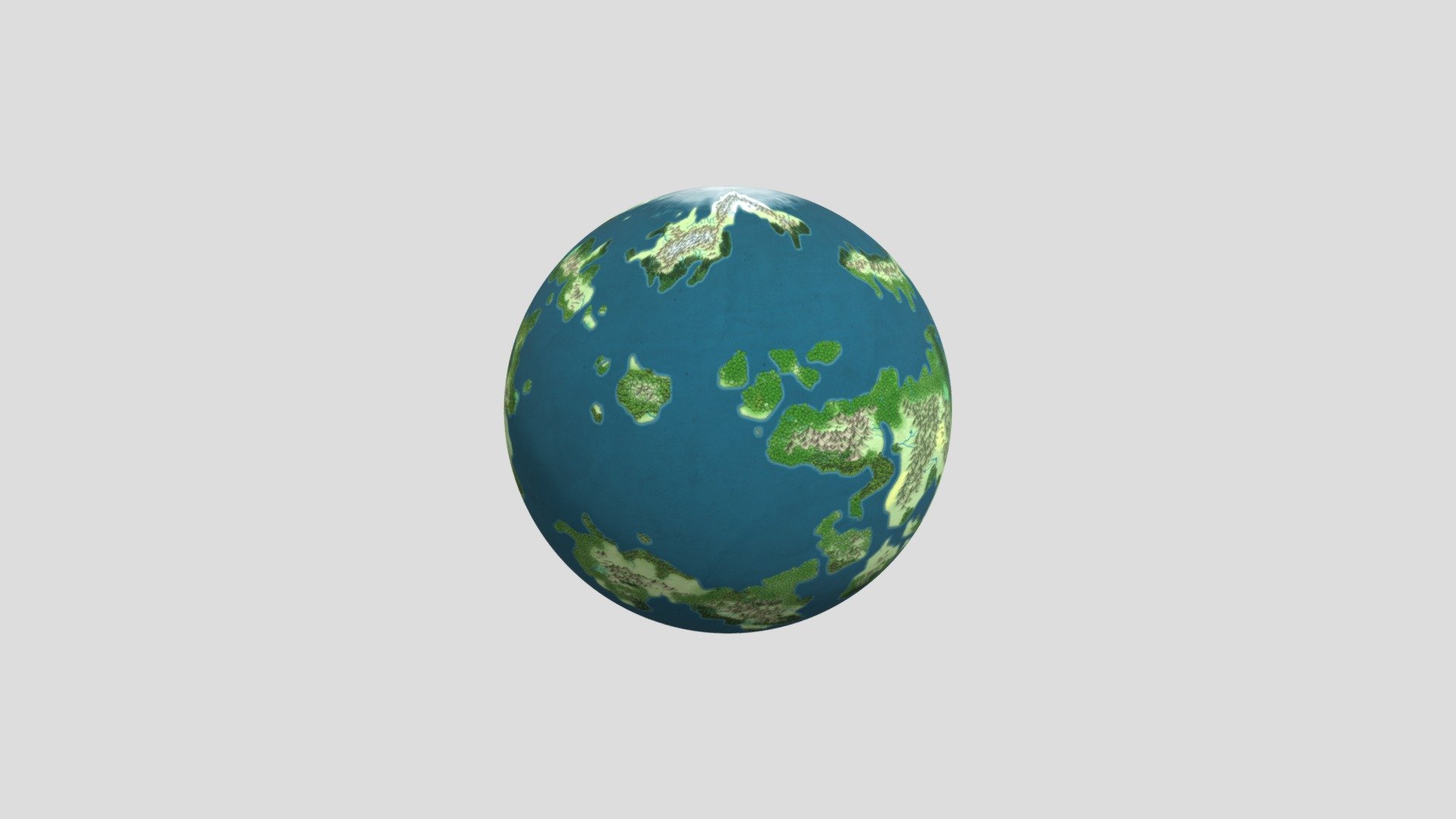 Globe - 3D model by VincentWinqvist [cd51970] - Sketchfab