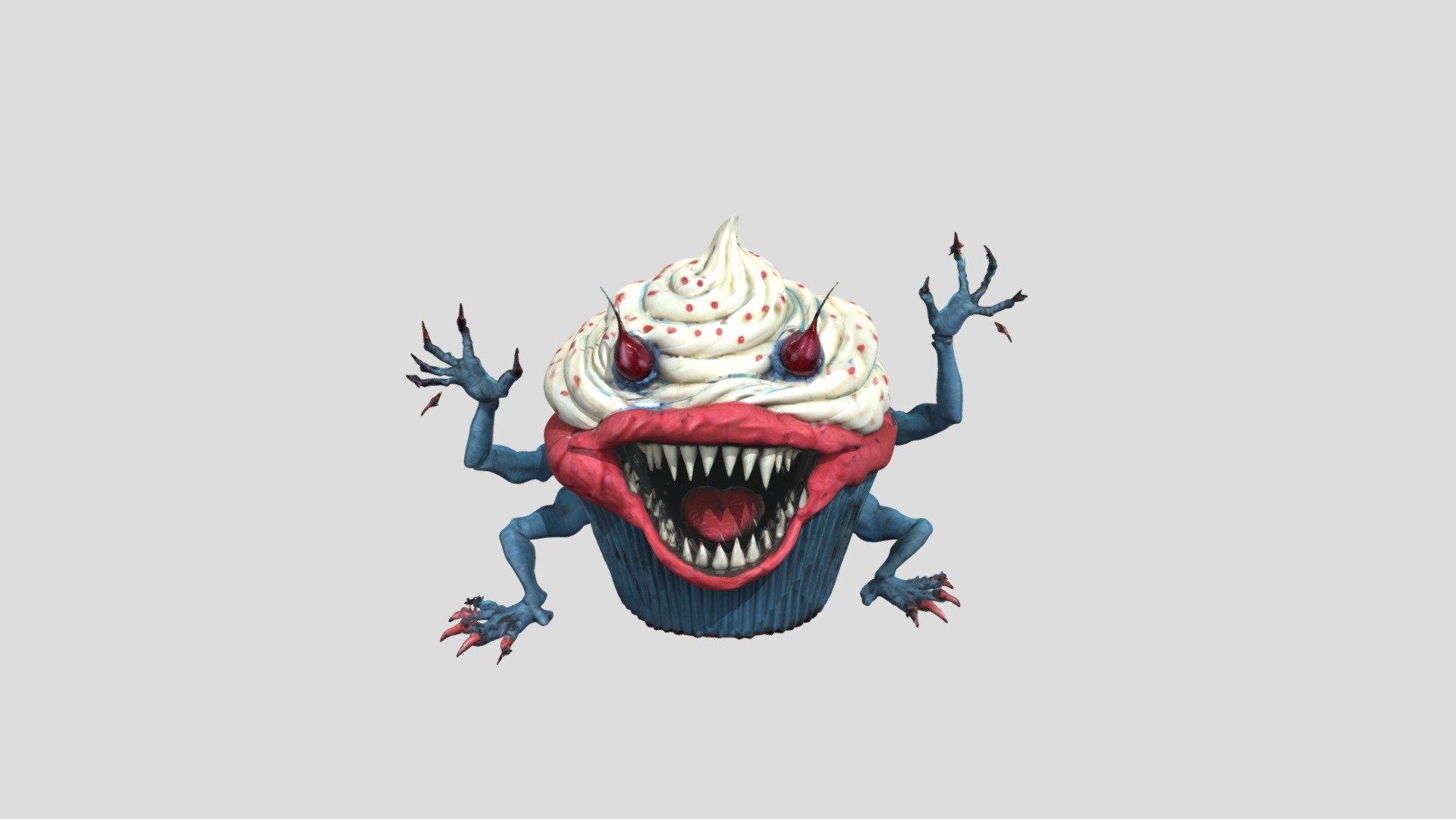 Cupcake Creature - 3D model by mskalineg [cd51f26] - Sketchfab