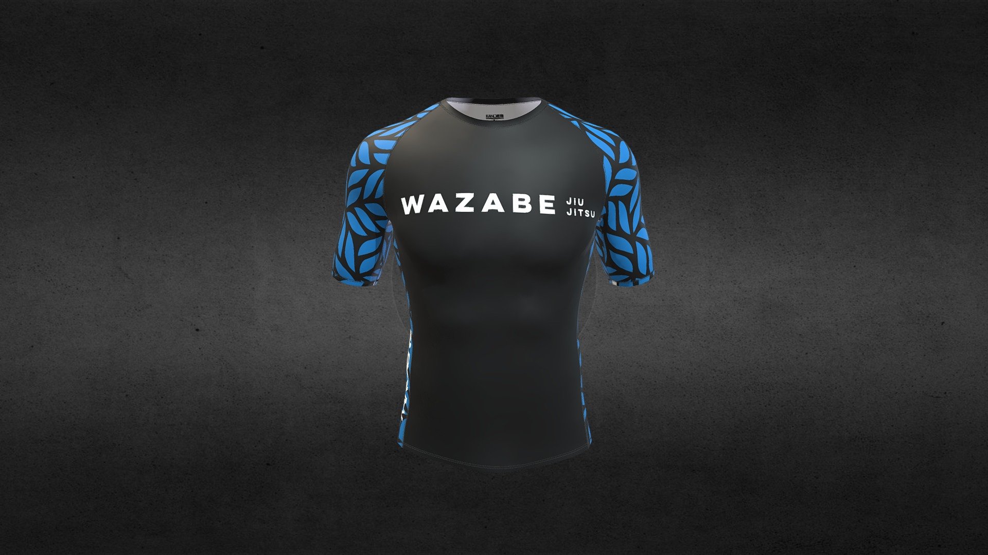 Wazabe Blue Belt Rashguard By Kano Kimonos - 3D model by Kano Kimonos ...