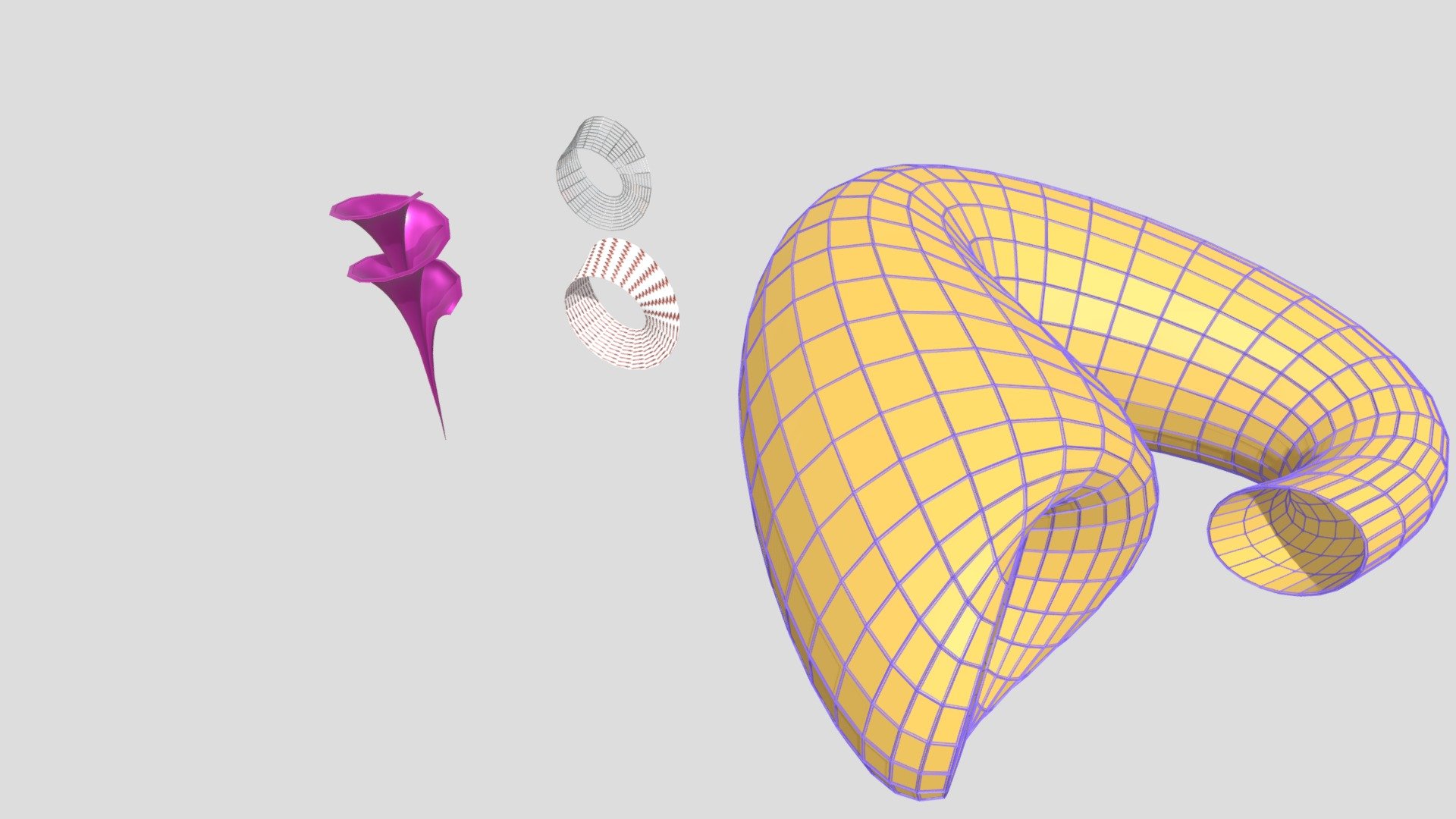 Moebius - Dini - Klein - Surface - Download Free 3D model by prof ...